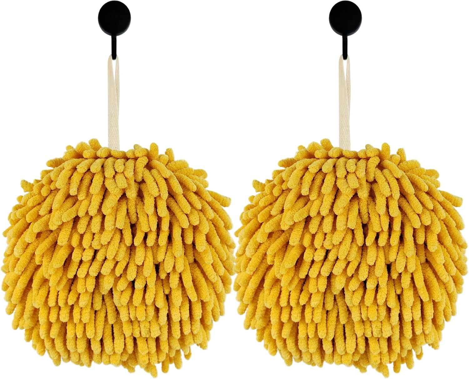 BICIDO-Fuzzy Ball Hand TowelTwo Hanging Hand Towels for ...