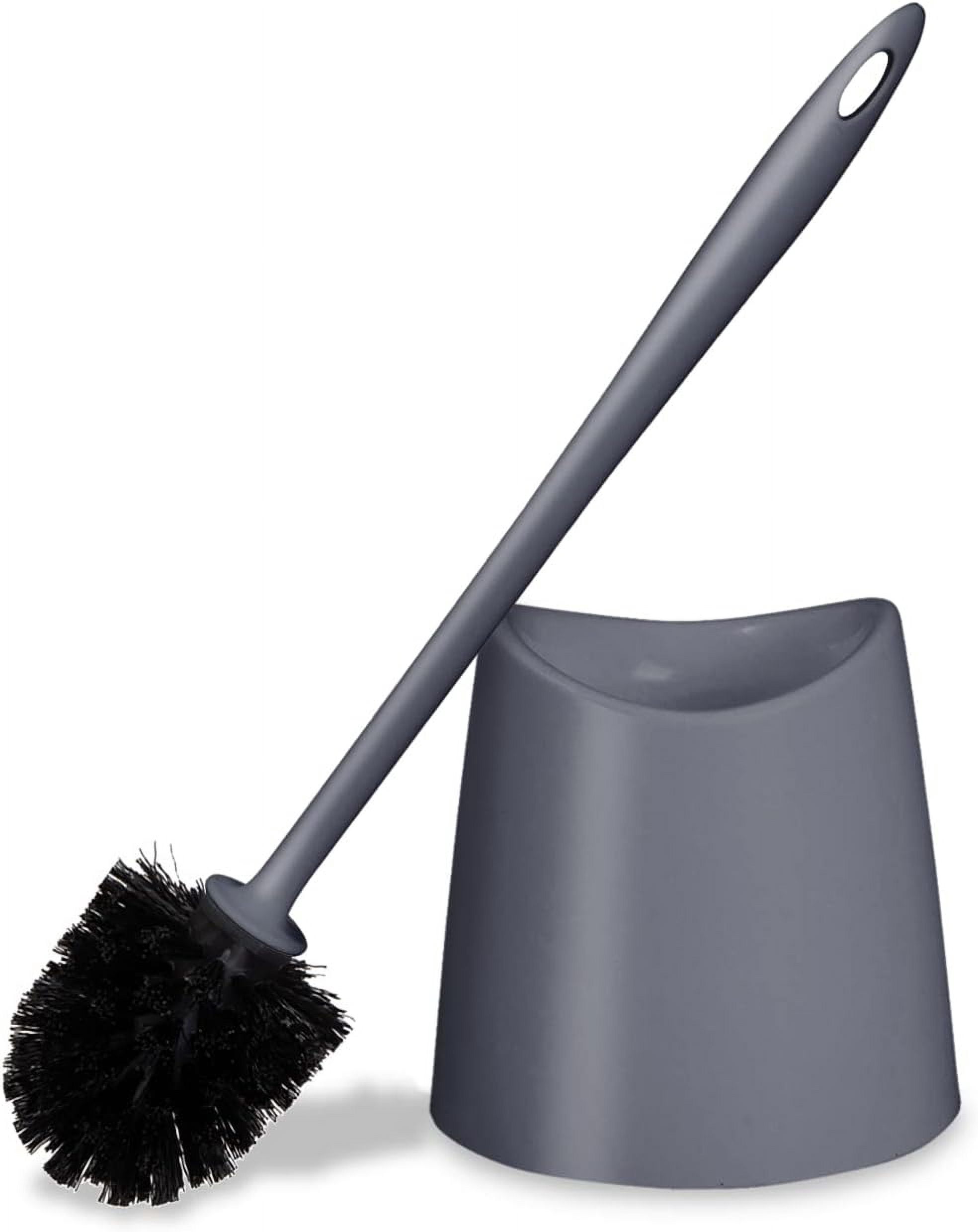 BICIDO-Modern Toilet Brush and Holder, Grey Toilet Bowl Scrub Brush ...