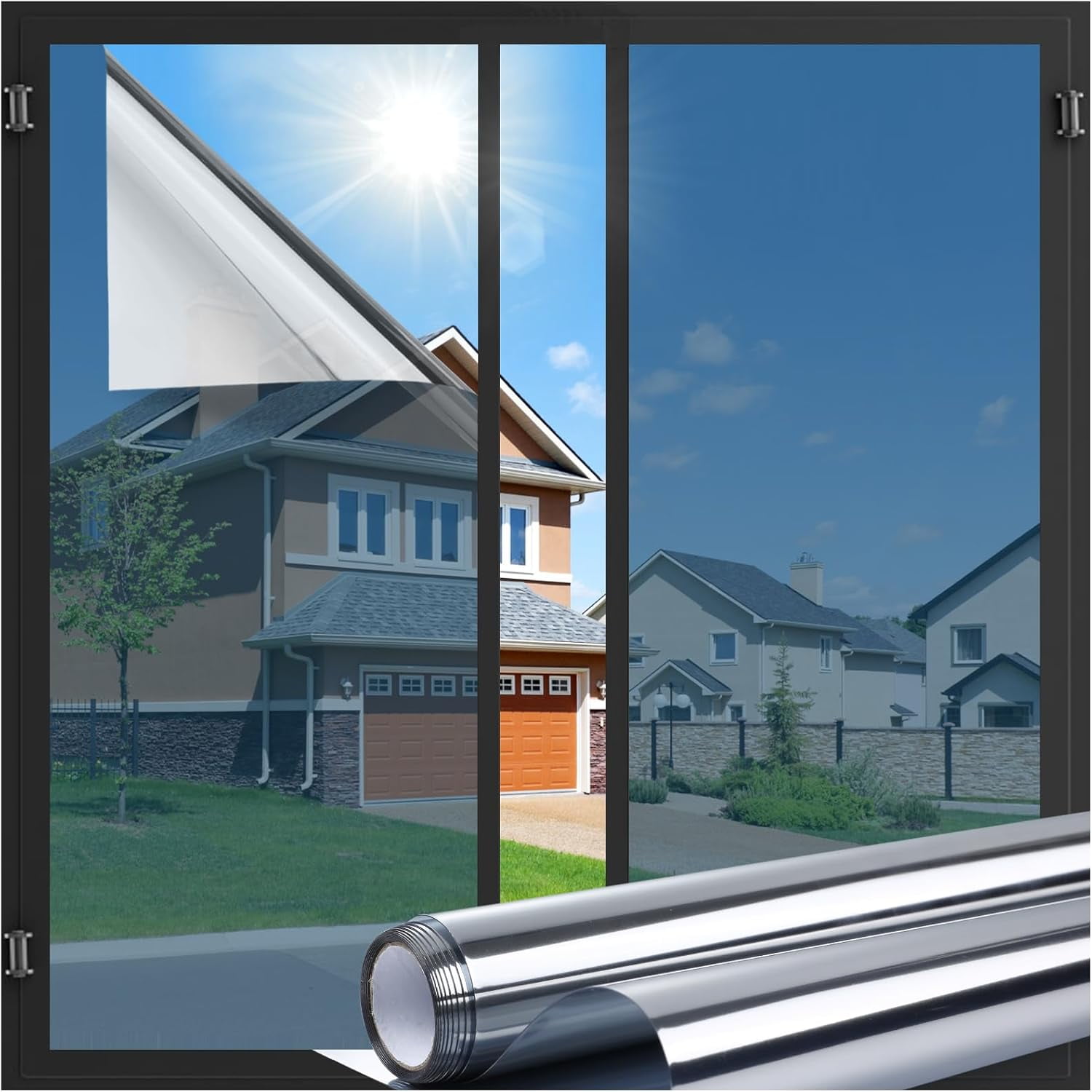 BICIDO-One Way Window Privacy Film, Window Tint for Home, Sun Blocking ...