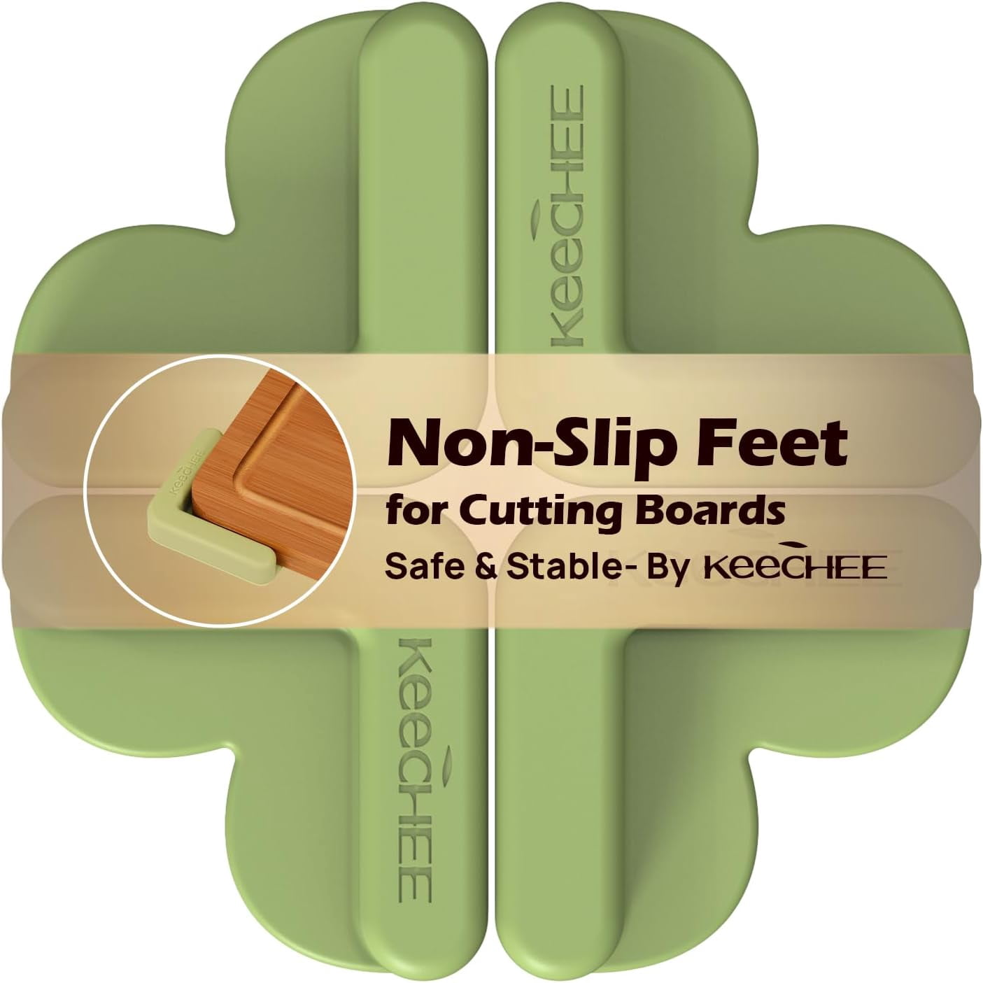 BICIDO-Silicone Non-Slip Feet for Cutting board, Preventing Cutting ...