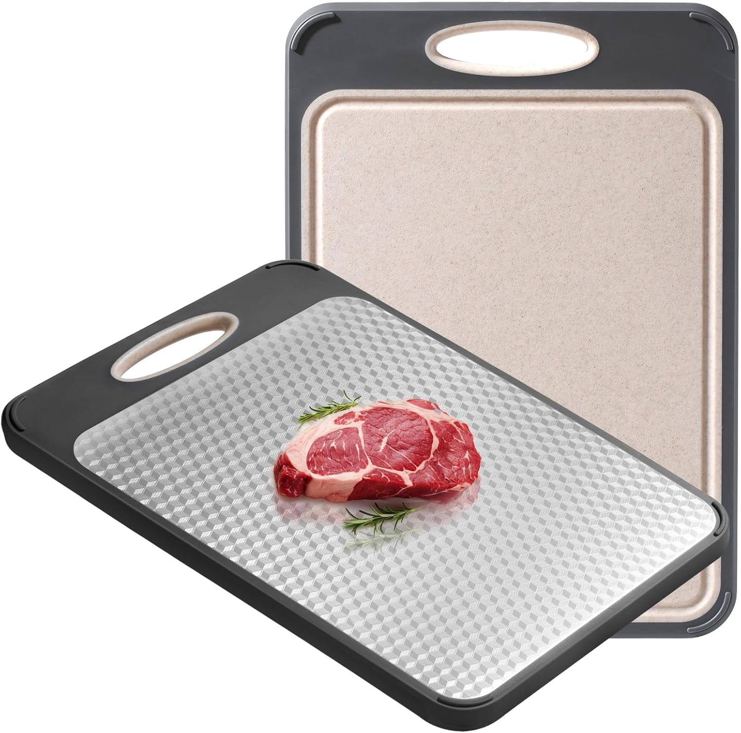 BICIDO-Stainless Steel Cutting Board Large 16" X 11", Scratch-Resistant ...