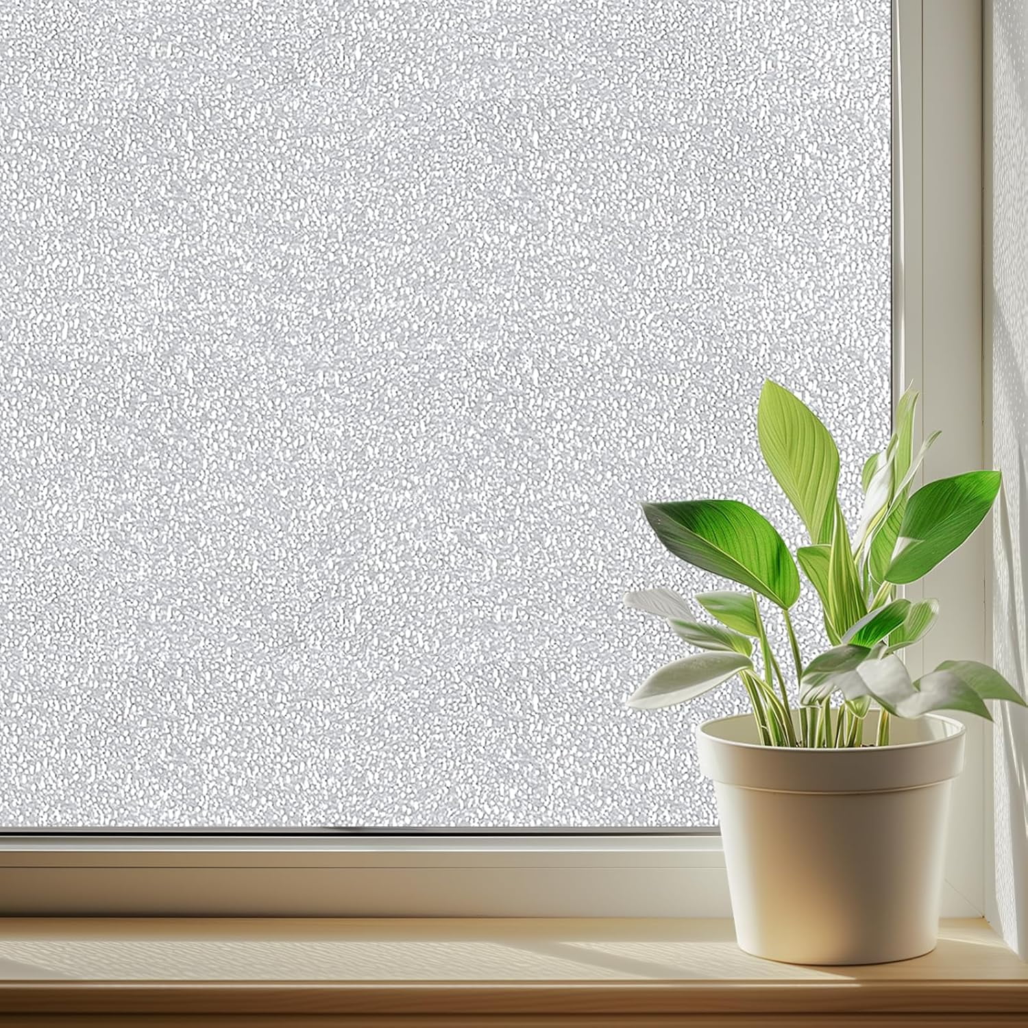 BICIDO-Window Privacy Film, Sparkling Frosted Glass Window Film, UV ...