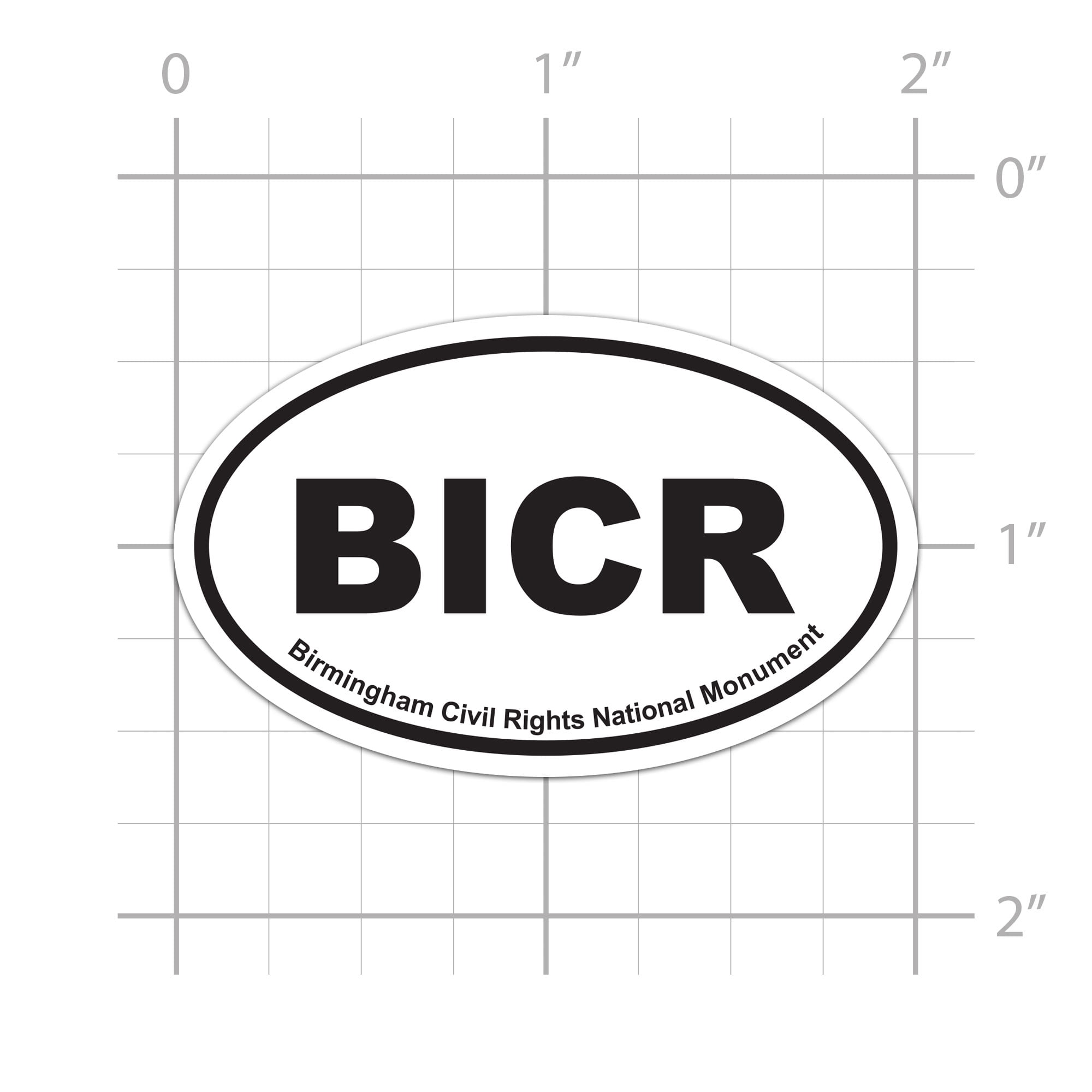 BICR Birmingham Civil Rights National Monument Sticker for water bottle ...