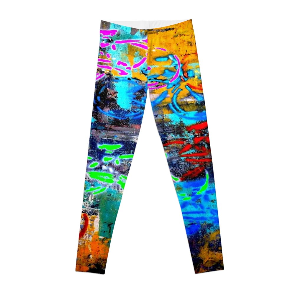 BICYCLES ABSTRACT; Whimsical Print Leggings sports for push up fitness ...