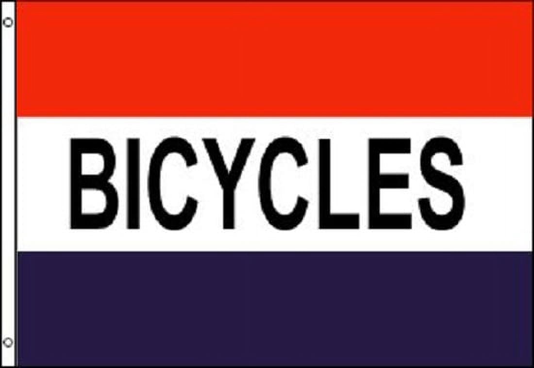 BICYCLES Flag Bike Banner Biking Advertising Pennant Rental Cycle Sign ...