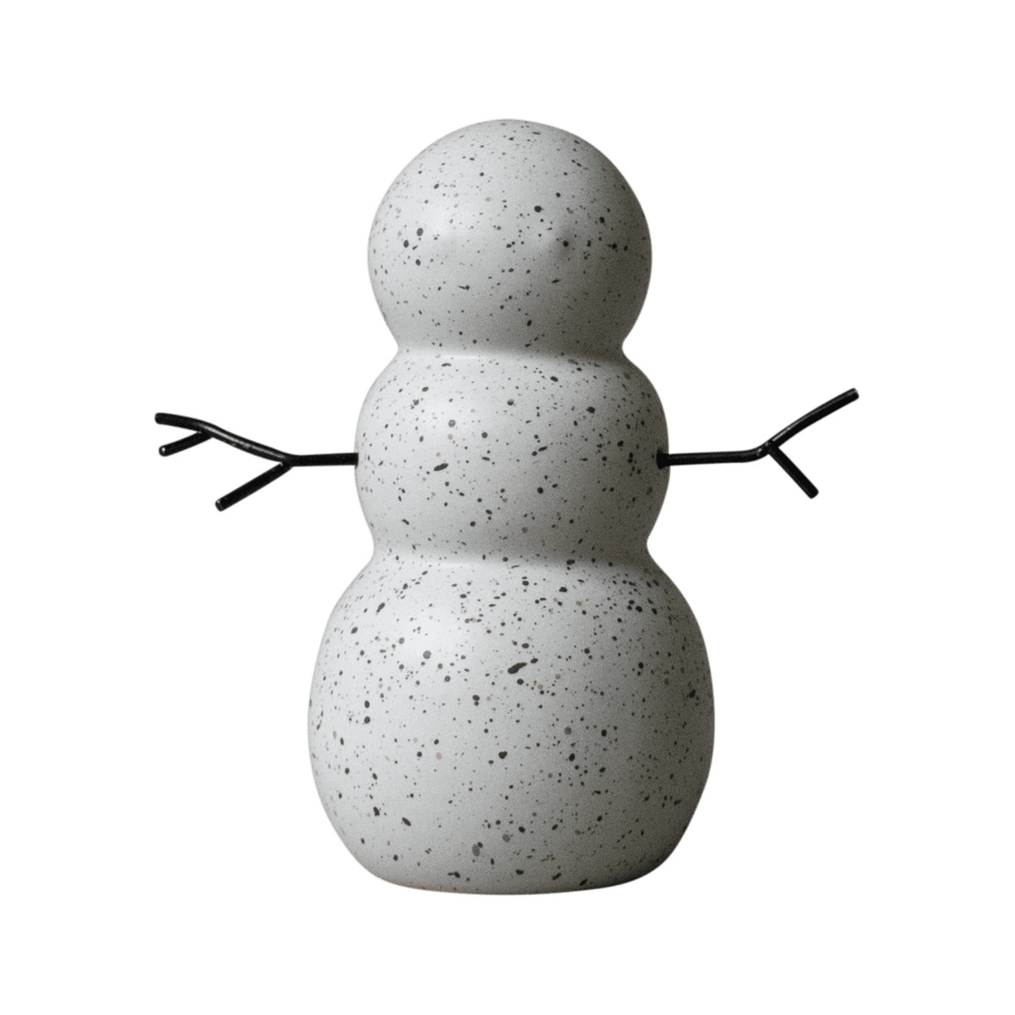 BIDK Home Ceramic Snowman Mole Dot Christmas Tabletop Figurine - 4.25 ...