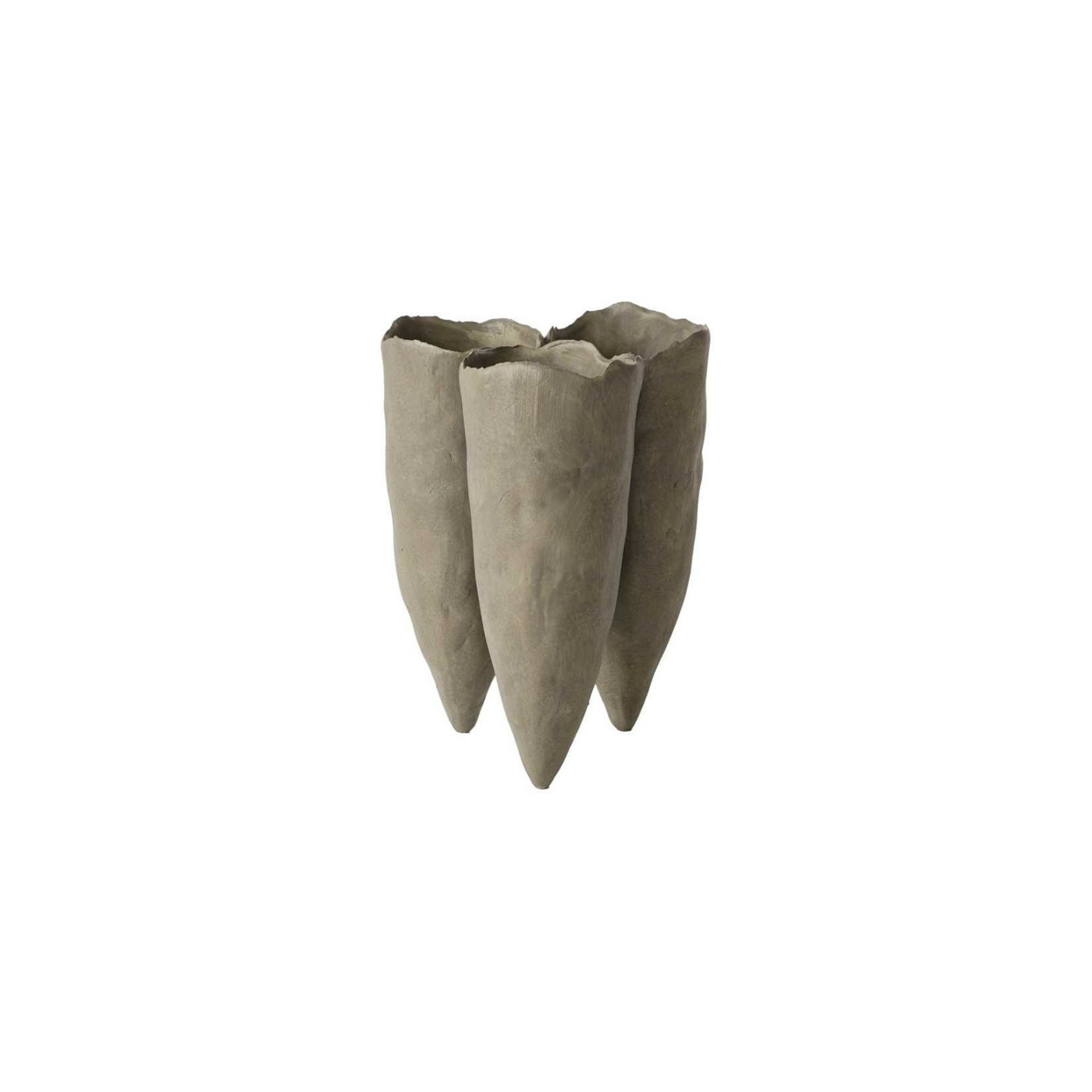 BIDK Home Clustered Conical Shaped Ceramic Vase - 6" - Gray - Walmart.com