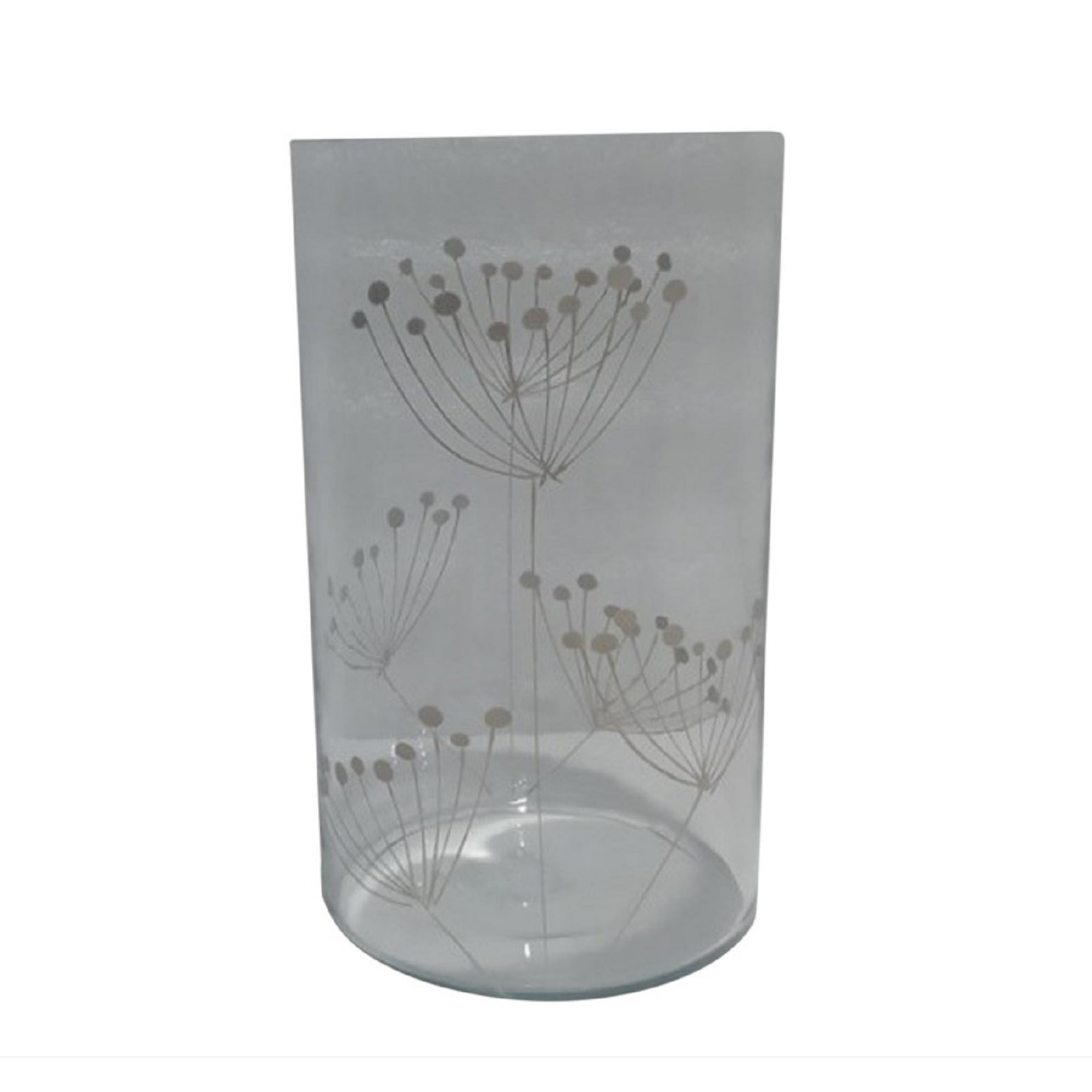 BIDK Home Cylindrical Seed Head Glass Vase - 10.25" - Walmart.com