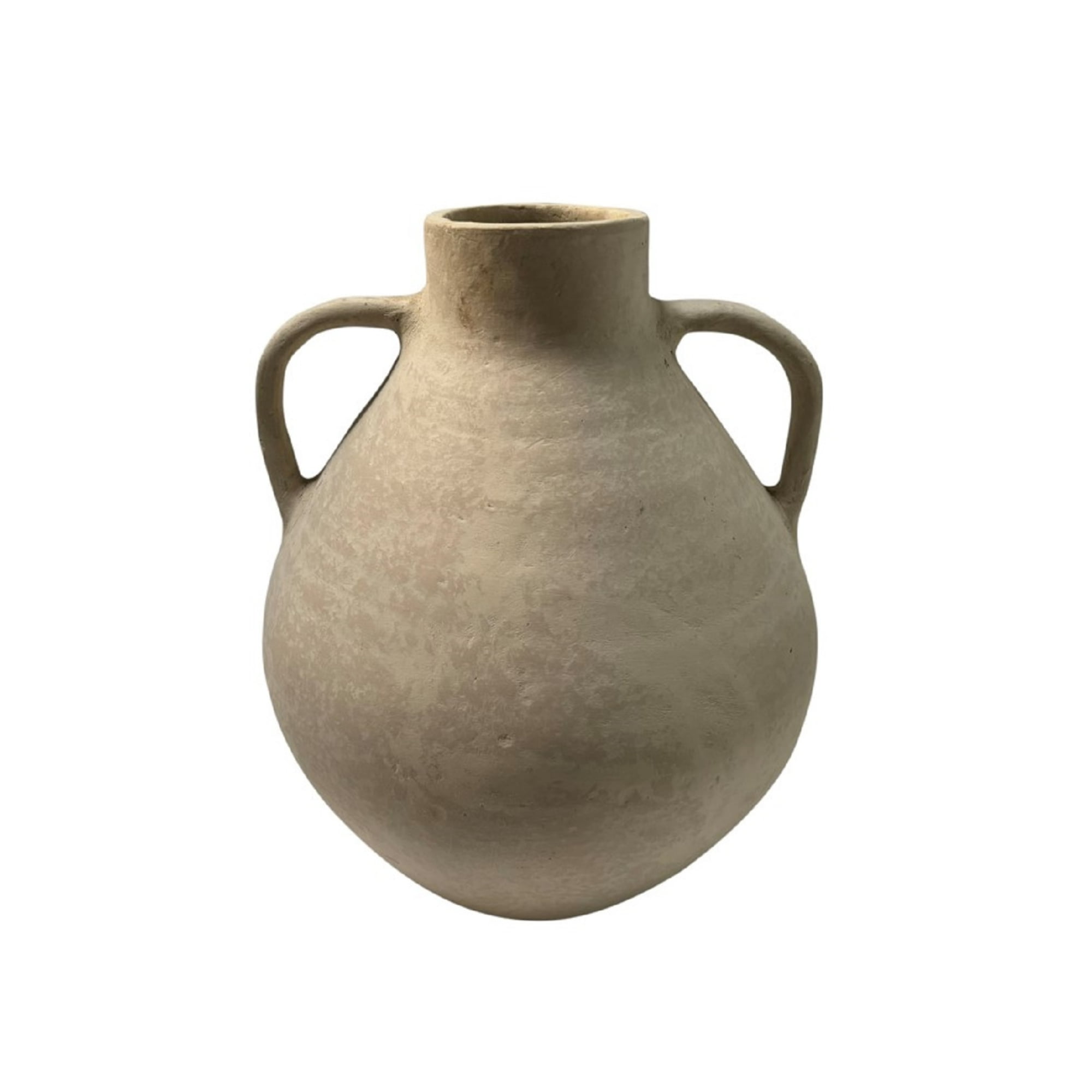BIDK Home Eco Mix Paper Mache Vase with Handle - 13.5" - White ...
