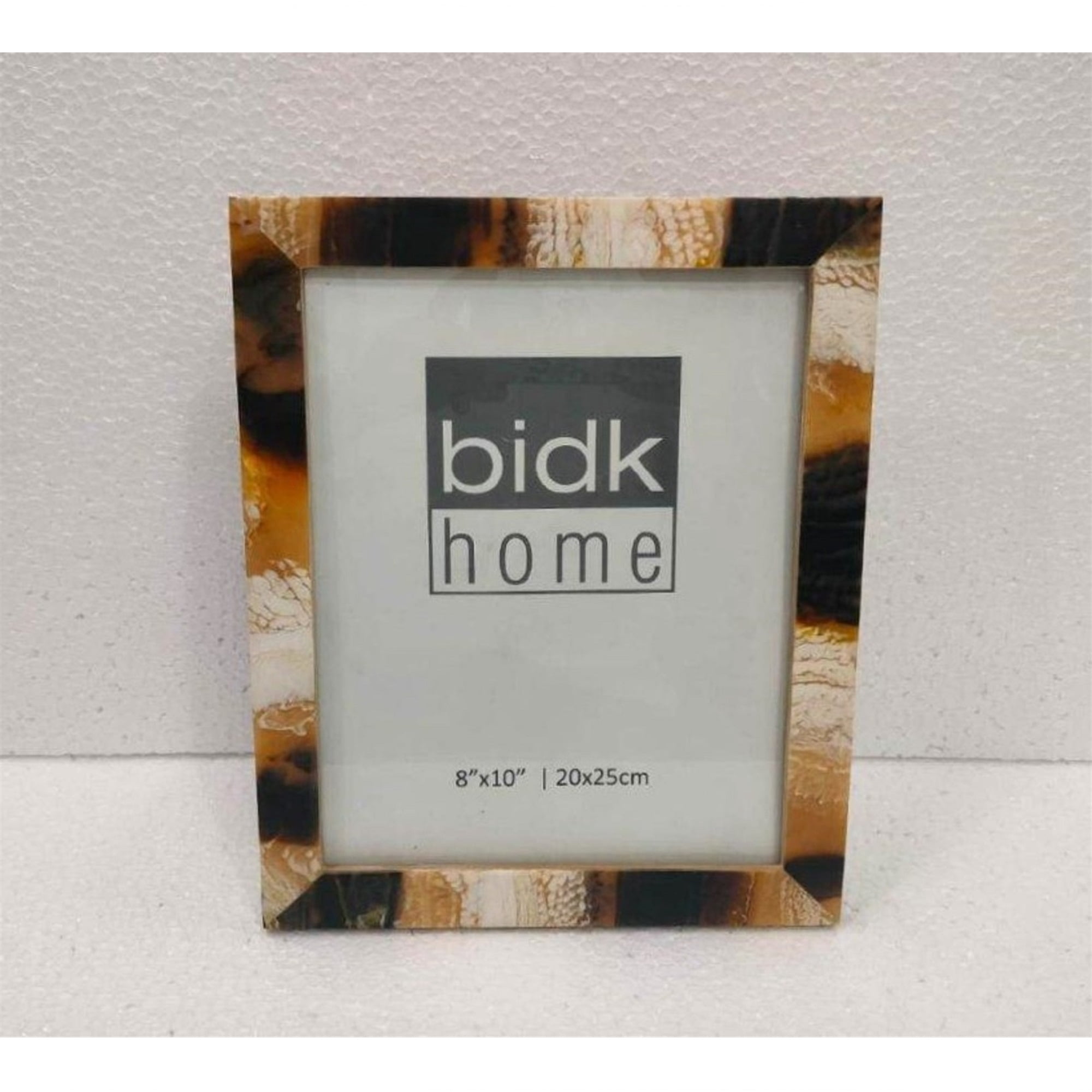 BIDK Home Horn Tone Picture Frame - for 8" x 10" Photo - Brown and ...