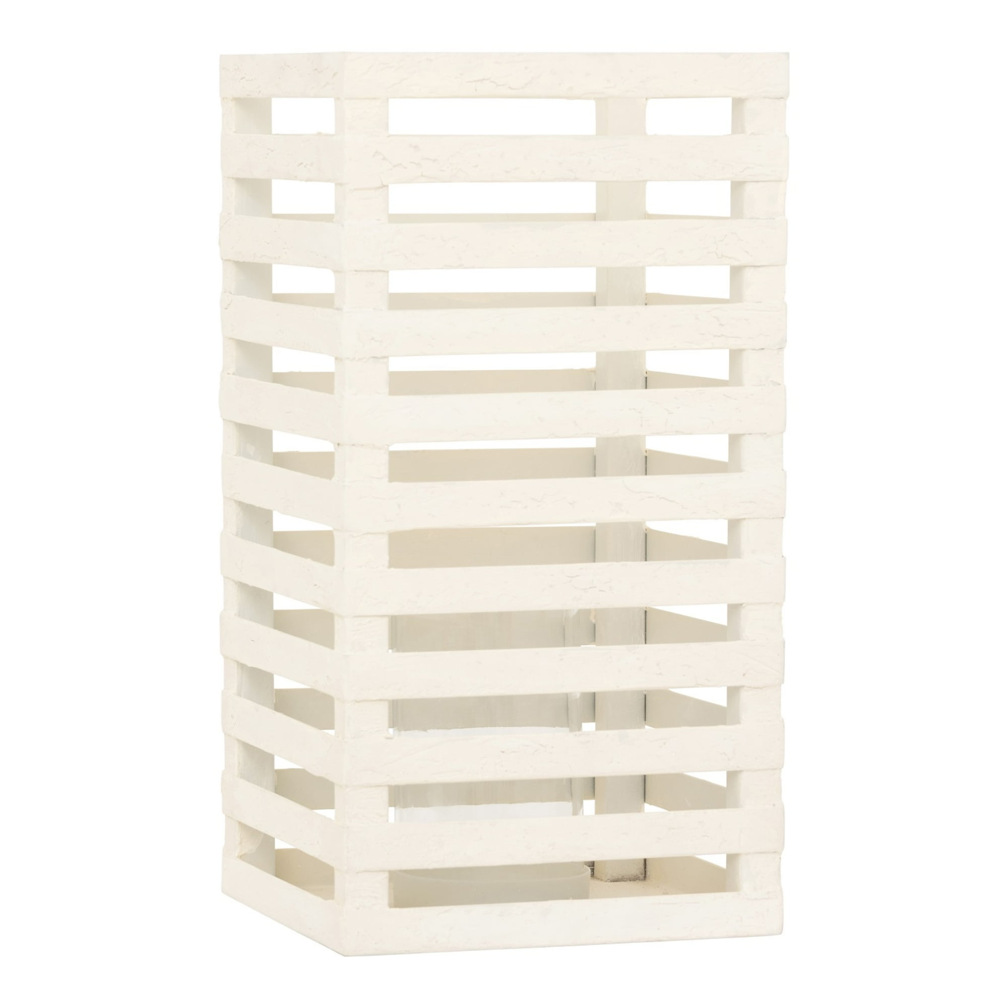 BIDK Home Hurricane Outdoor Candle Lantern - 15.5" - Beige - Walmart.com