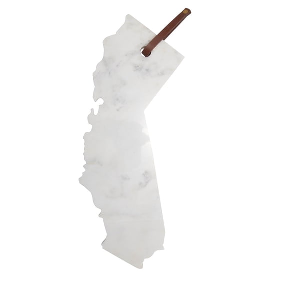 BIDK Home Large California State Polished Marble Cutting Board - 14.75 ...