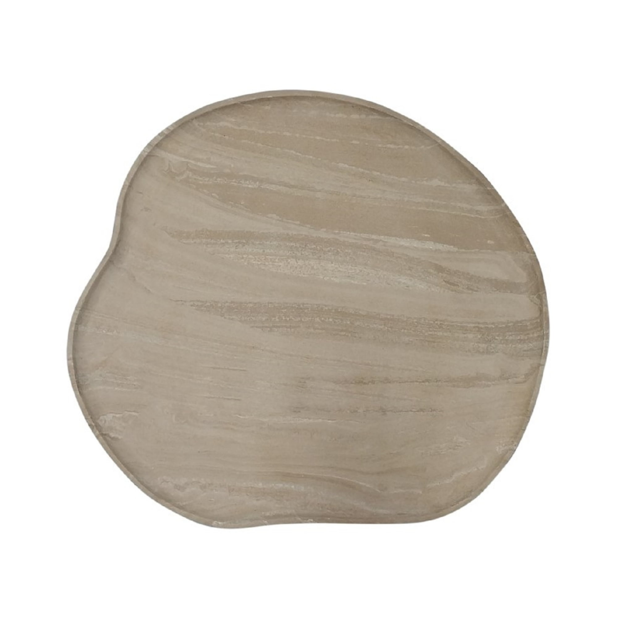 BIDK Home Large Wooden Style Serving Platter - 24" - Beige - Walmart.com