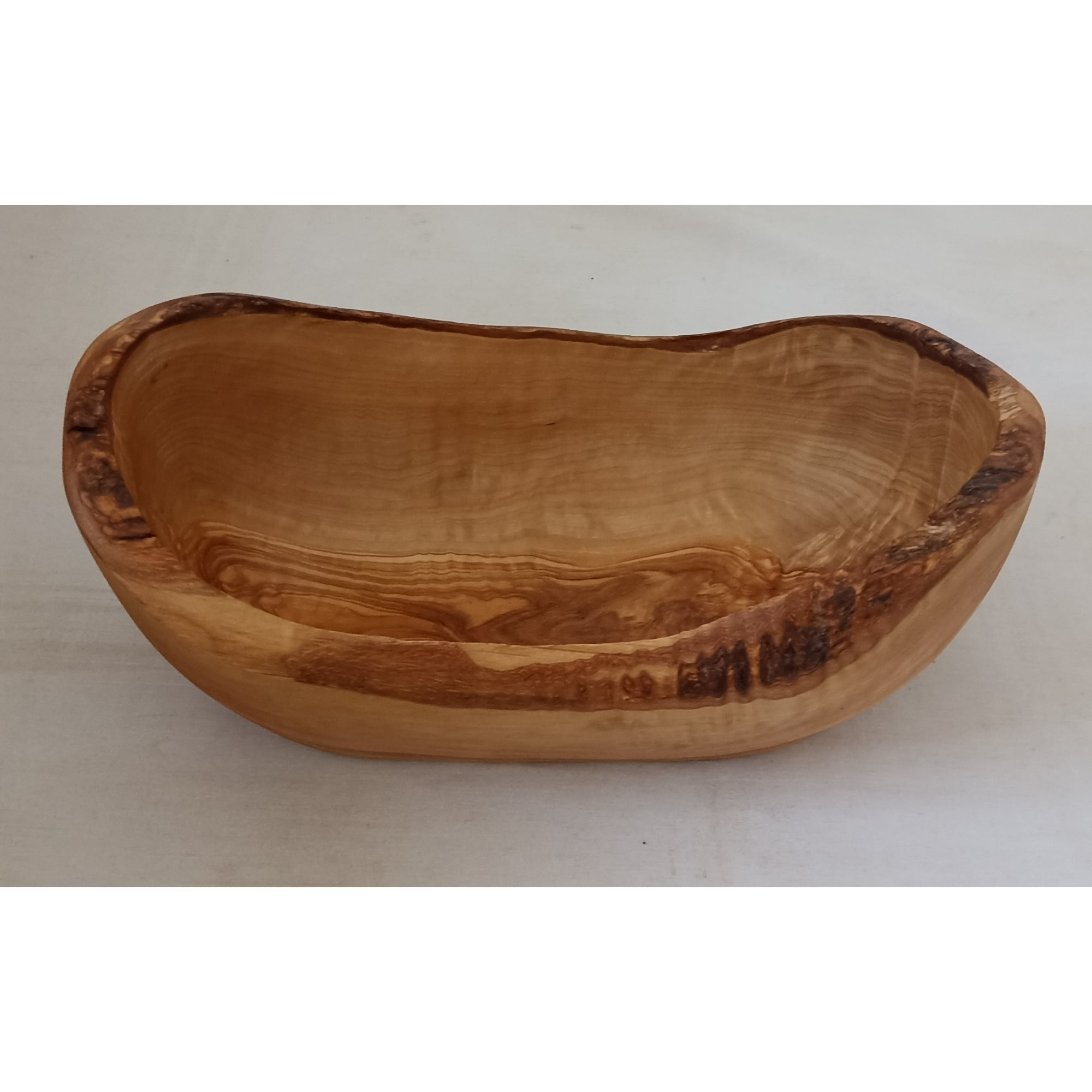 BIDK Home Oval Olive Wood Salad Bowl - 10.5" - Brown - Walmart.com