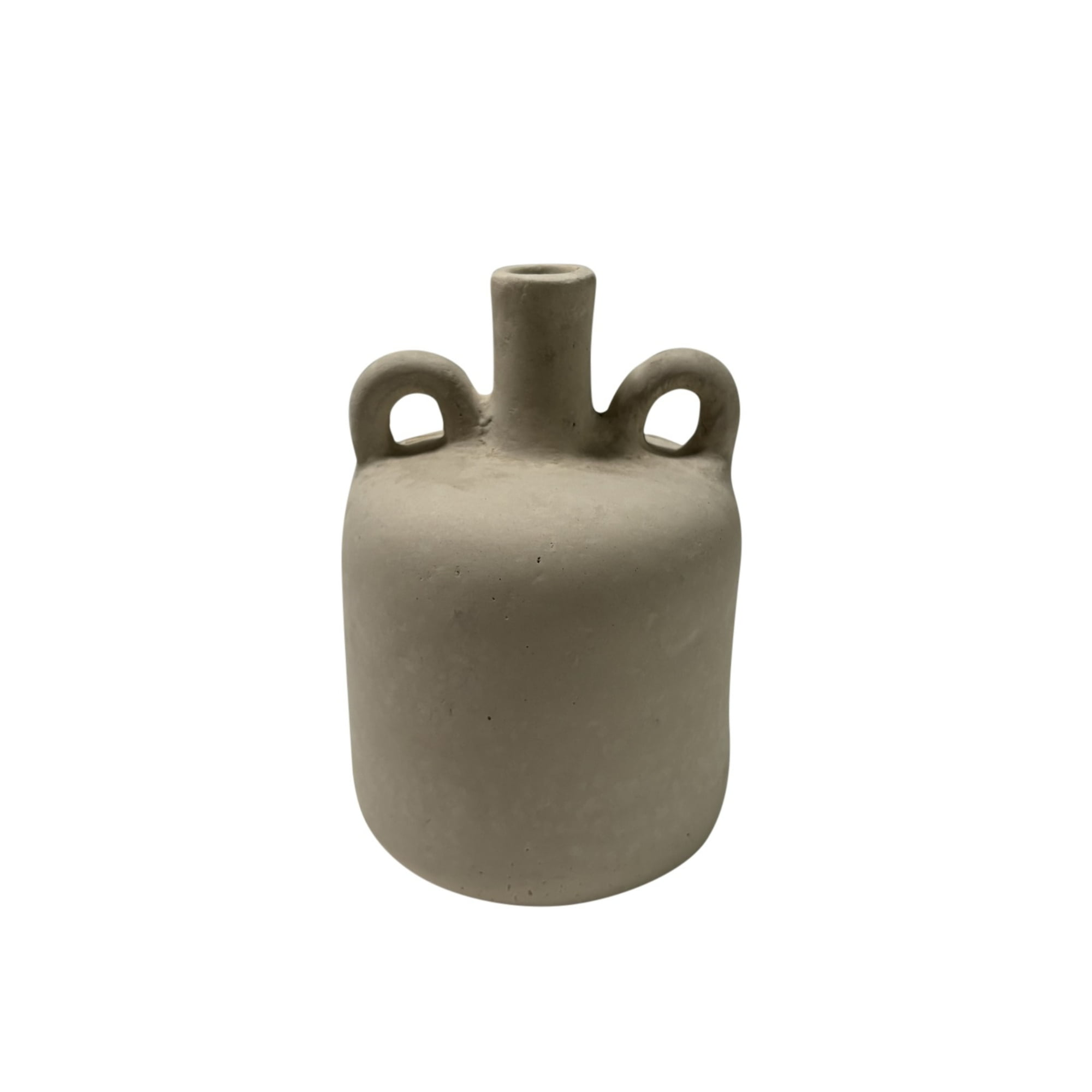 BIDK Home Paper Mache Pelike Vase with Handles - 9.75" - White ...