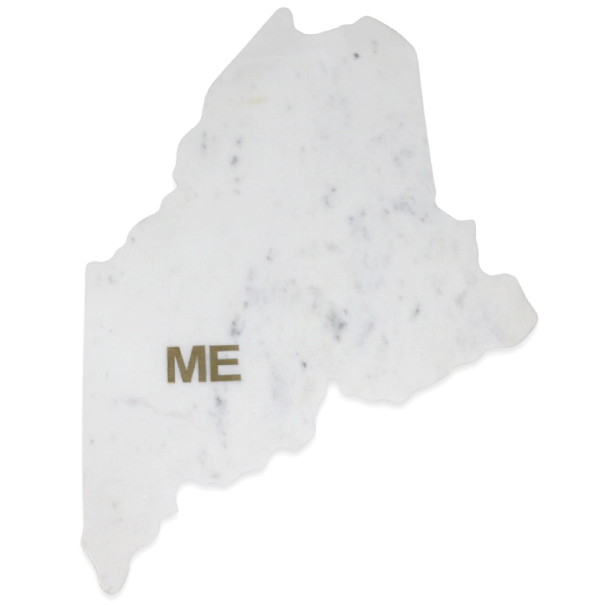 BIDK Home Polished Marble "Maine" Cutting Board - 17.5" - White ...