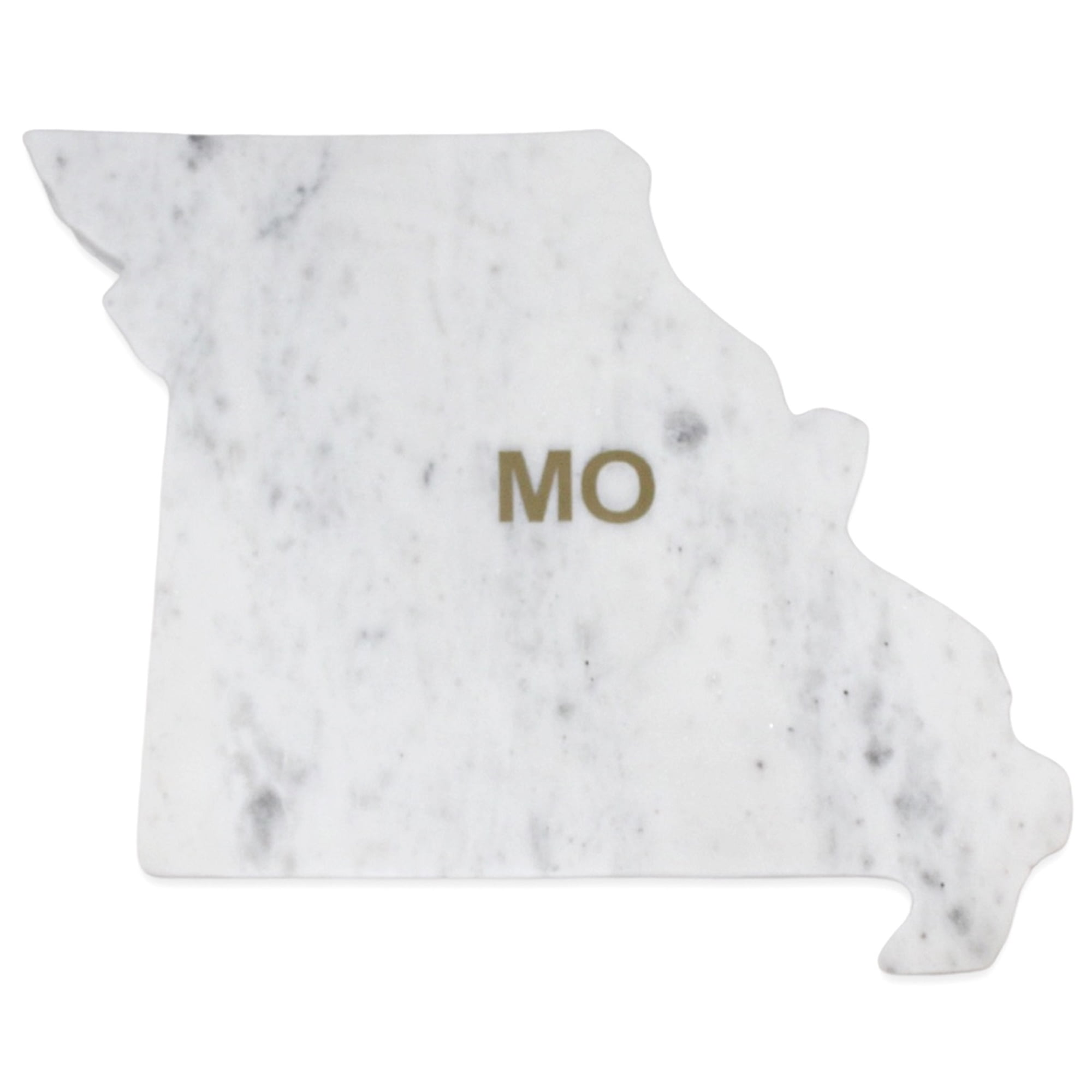 BIDK Home Polished Marble "Missouri" Cutting Board - 13.5" - White ...