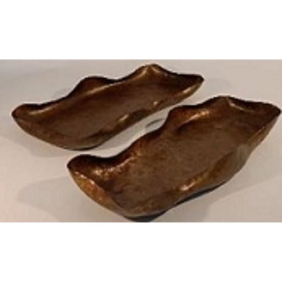 BIDK Home Rectangular Uneven Edged Serving Trays - 19.25" - Set of 2 ...