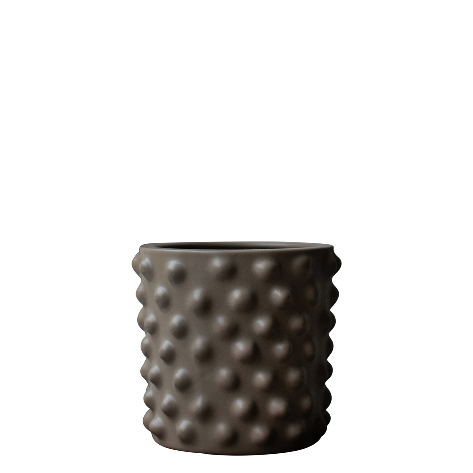 BIDK Home Round Ceramic Flower Pot - 6" - Gray - Walmart.com