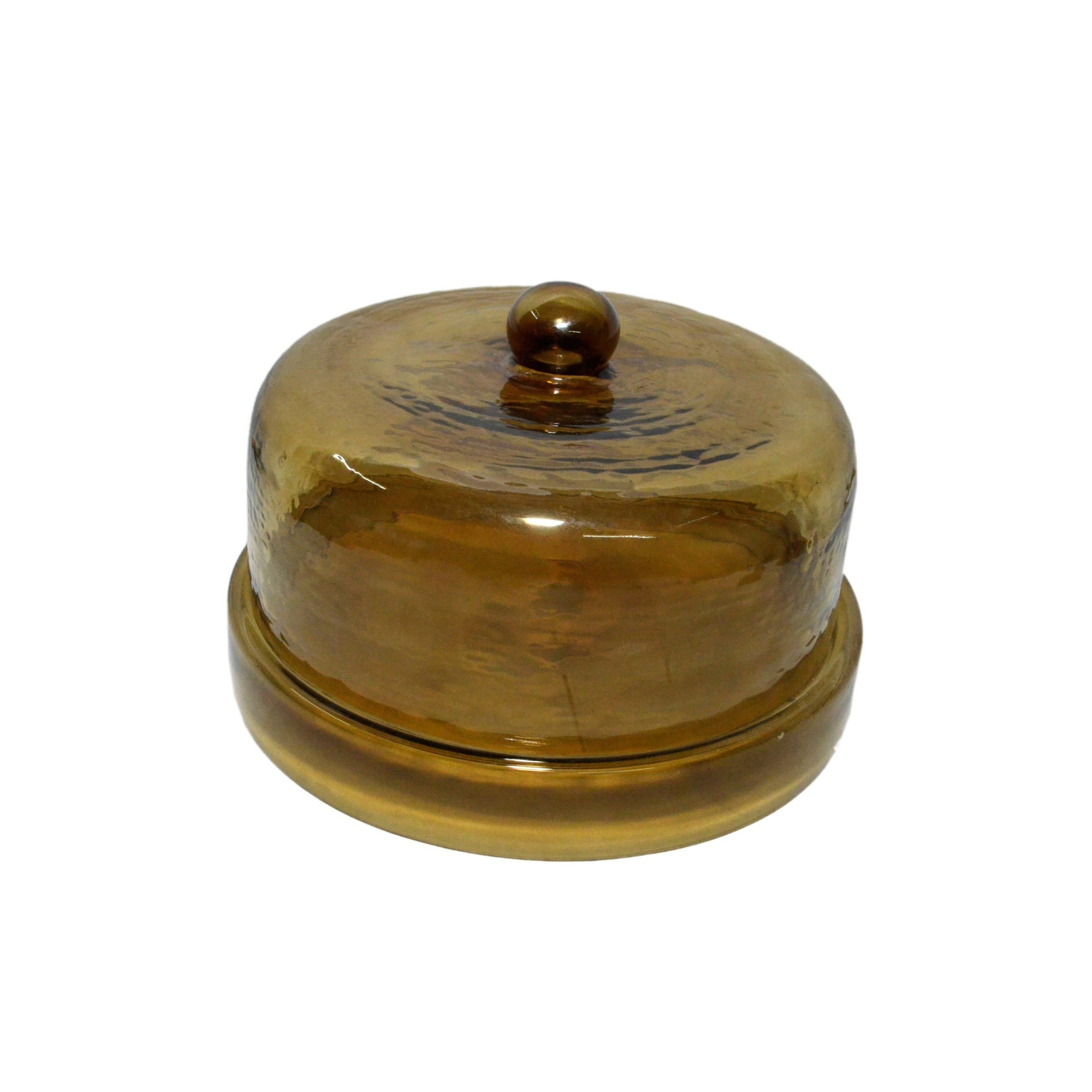 BIDK Home Round Recycled Glass Cake Display Serving Board - 11.5 ...