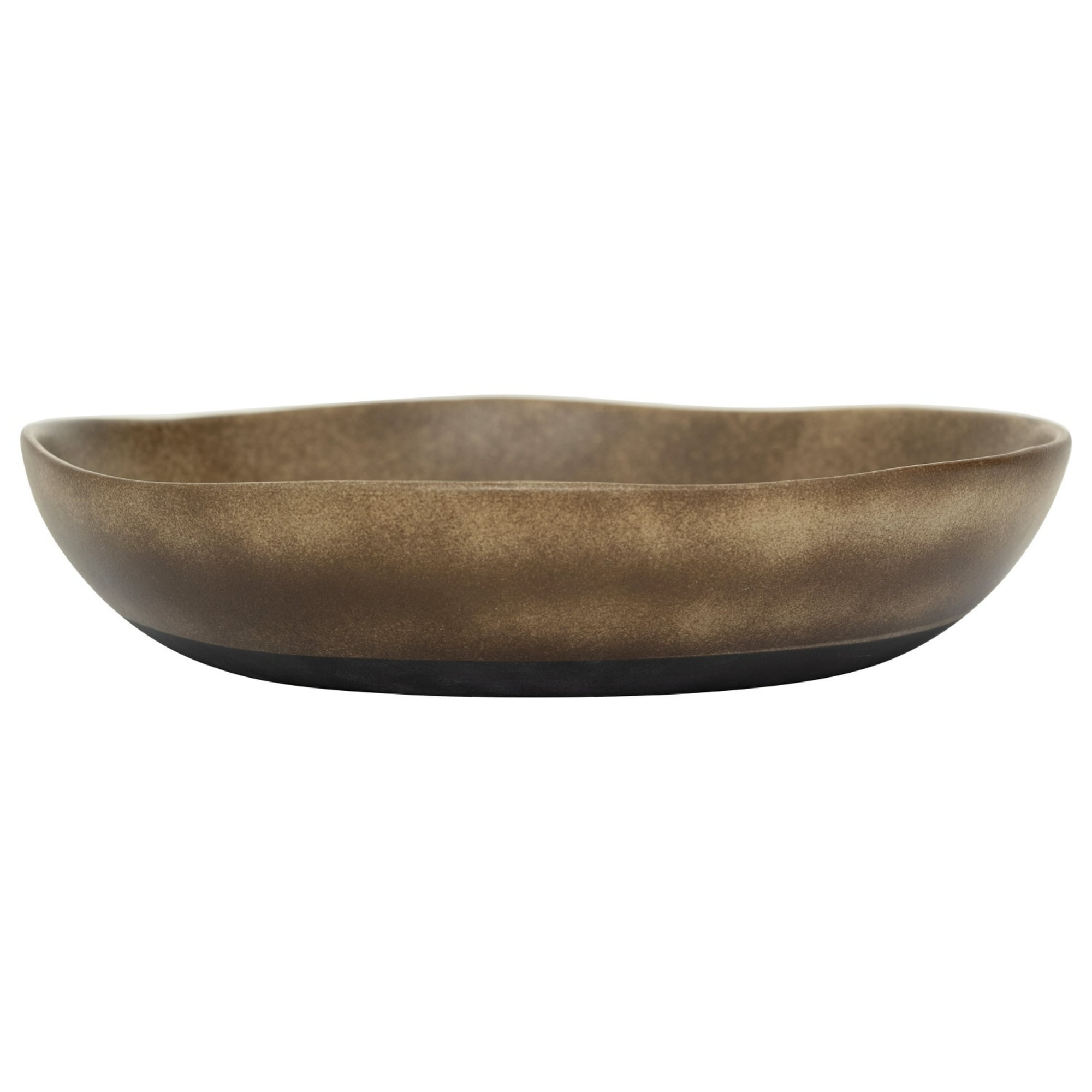 BIDK Home Round Uneven Edges Serving Bowl - 11" - Beige - Walmart.com