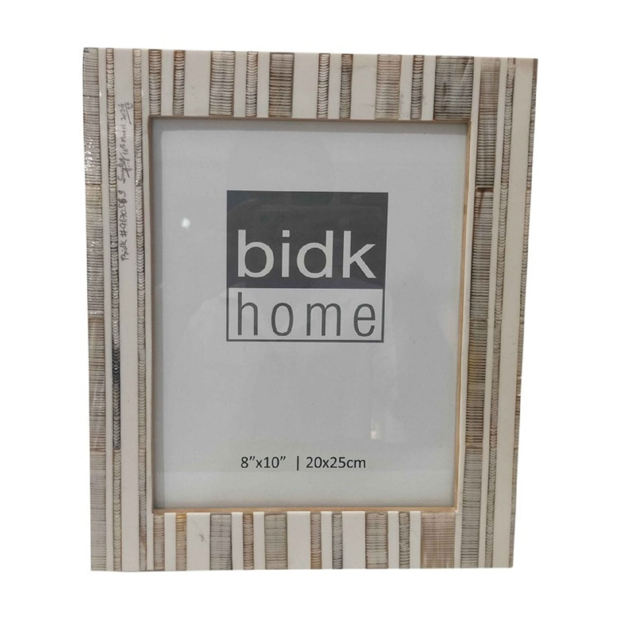 BIDK Home Striped Rectangular Picture Frame - for 8" x 10" Photo ...