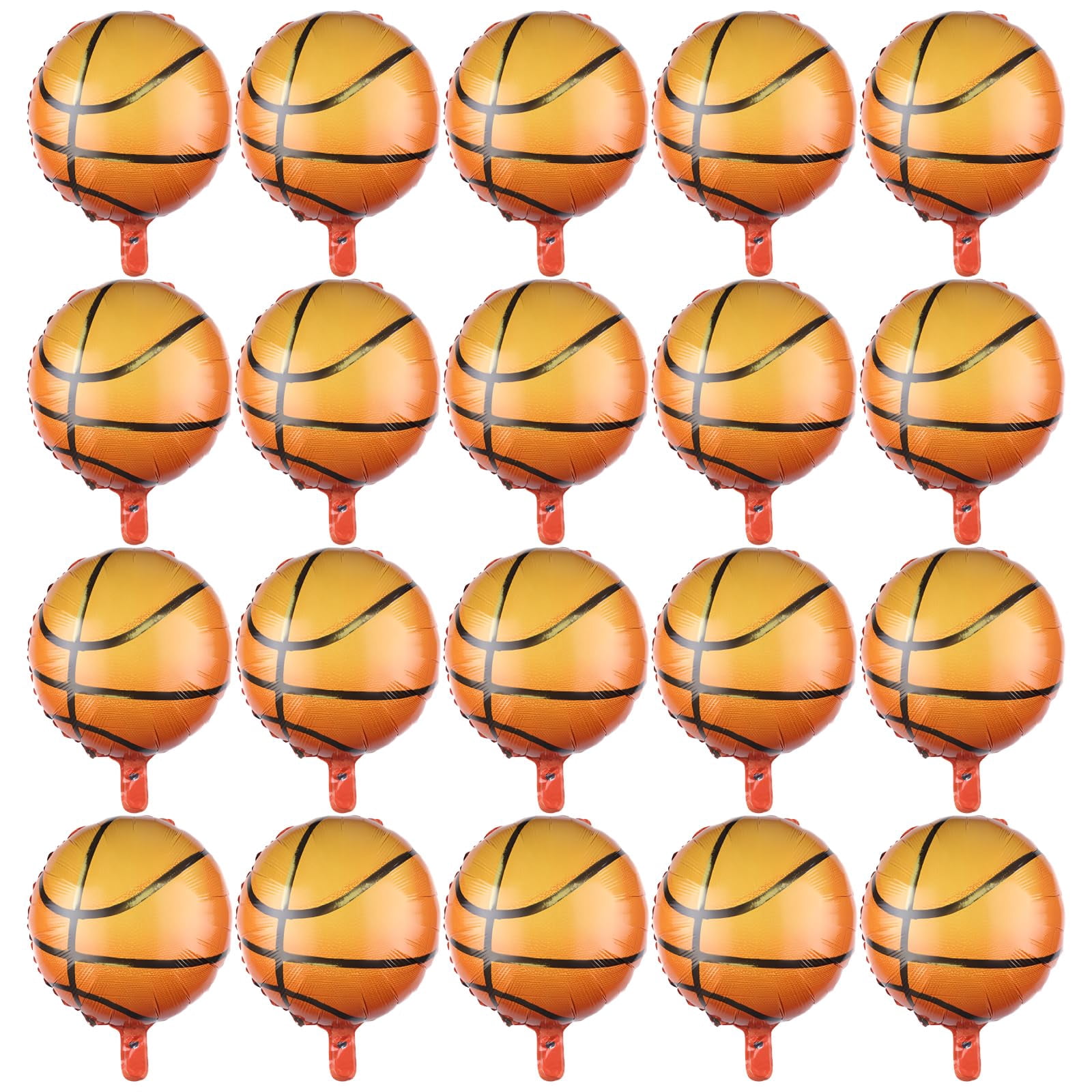 BIEUFBJI 20 Pack Mylar Basketball Balloons KKS1 - 18 Inch Aluminum Foil ...