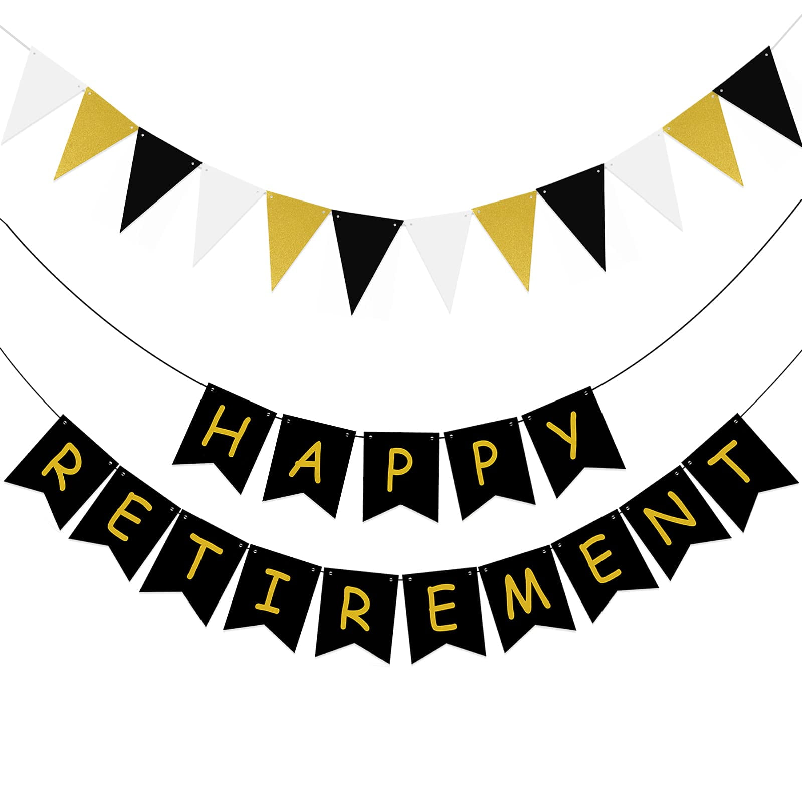 BIEUFBJI Happy Retirement Banner Retirement Theme Party Decorations Kit ...