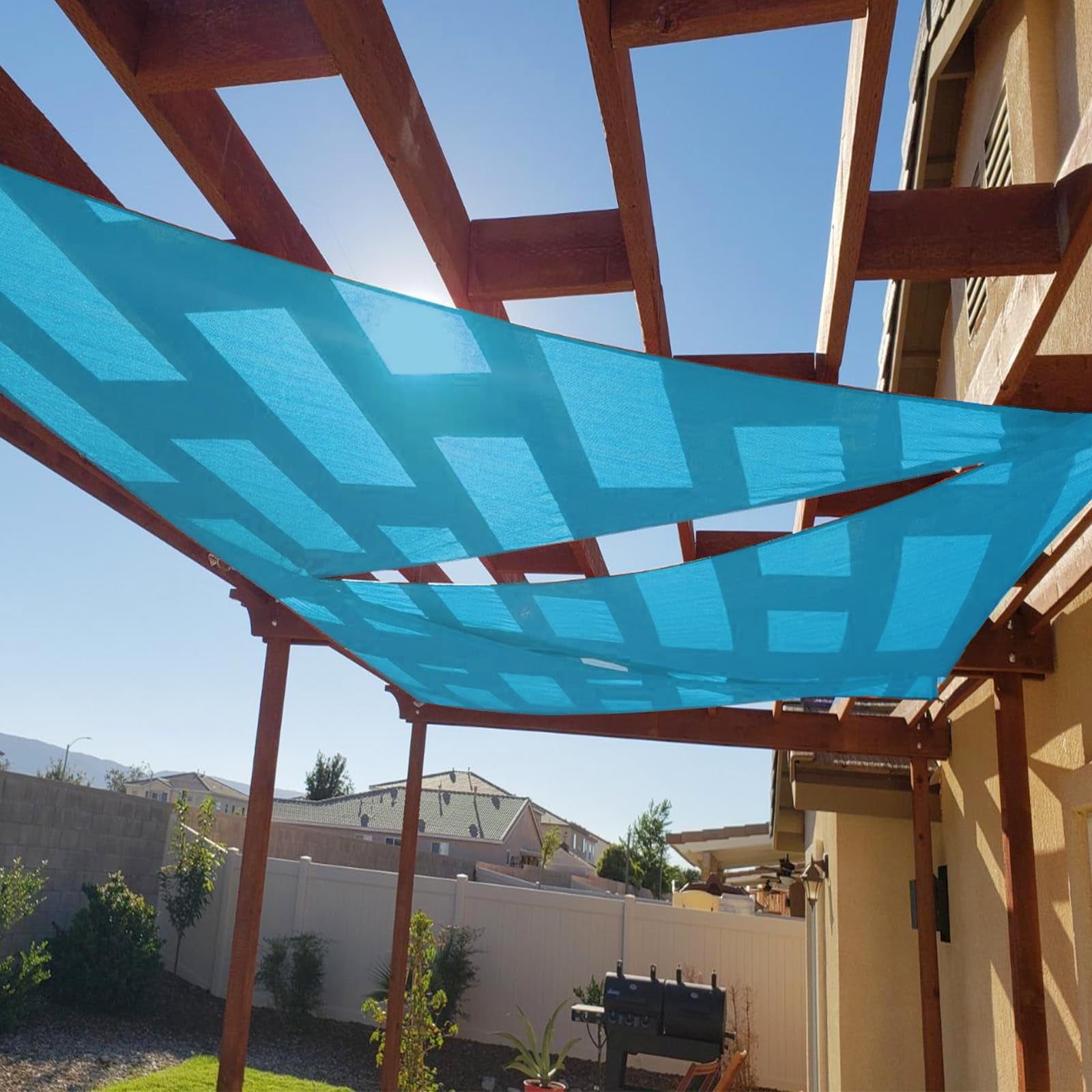 BIEXU Sun Shade Sail 12x24x26.8 FT Right Triangle for BIEXU Outdoor ...