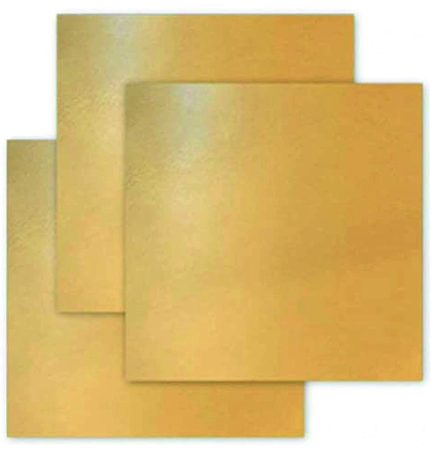 BIG BOX Round Paper Square Cake Base 10inch Golden Pack of 5 - Walmart.com