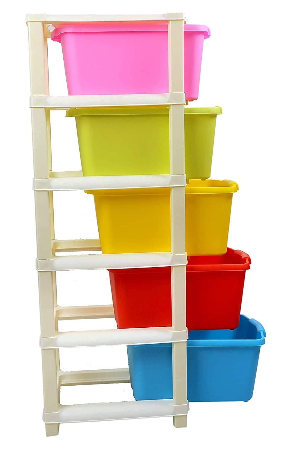 BIG CART 5 layer Plastic Modular Drawer System for Home Office Hospital Parlor School Doctors ...