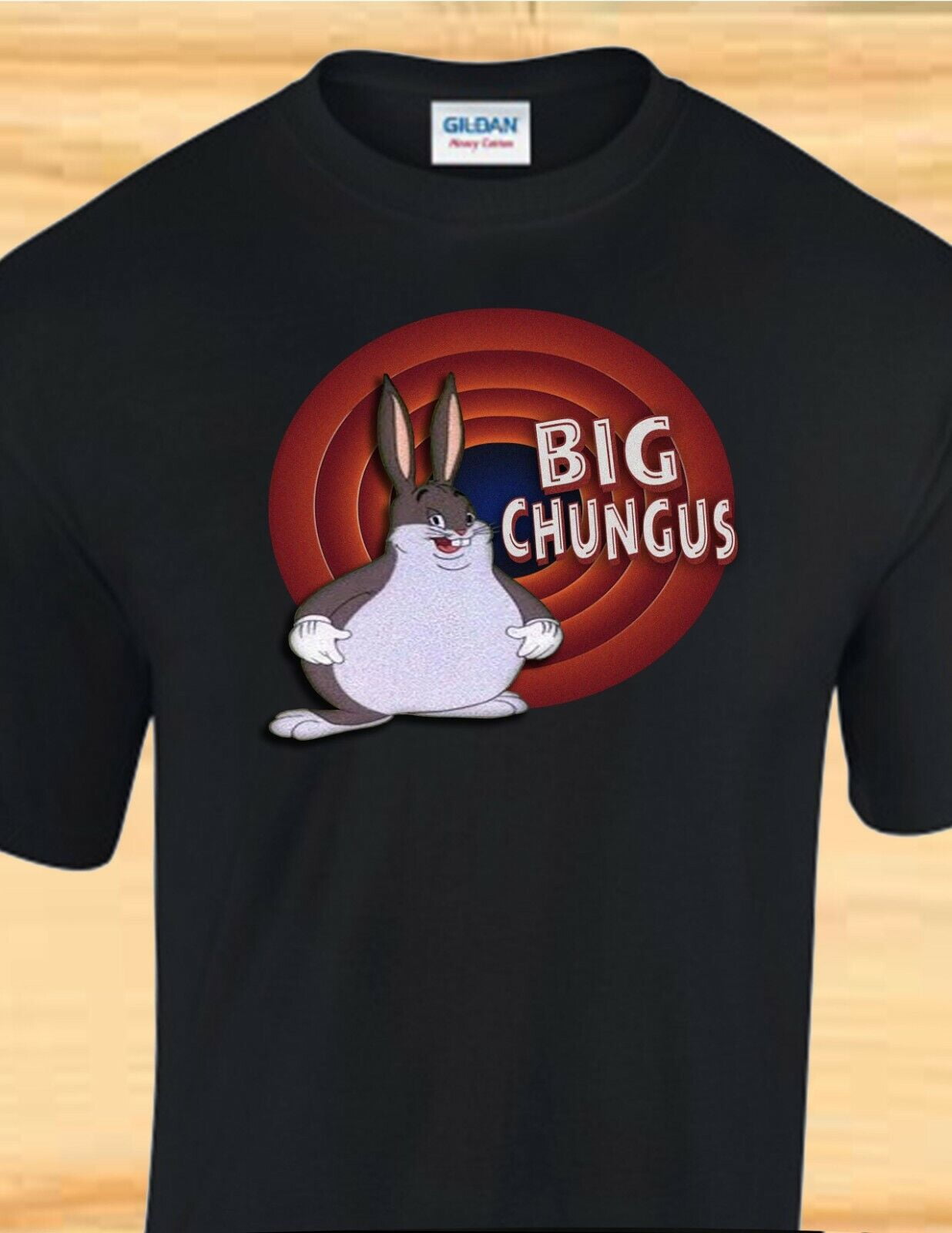 BIG CHUNGUS - Funny Meme Cartoon Rabbit - CUSTOM T-SHIRT - Walmart.com