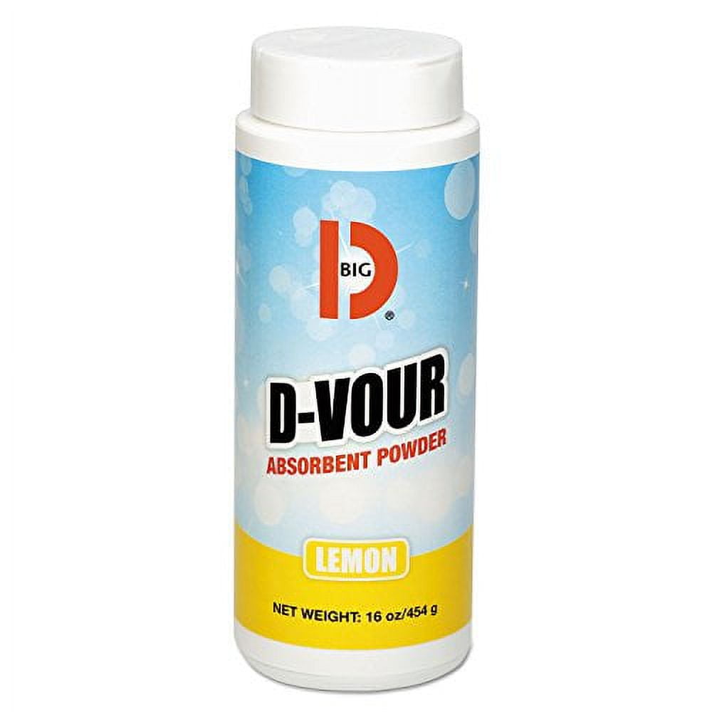 BIG D 166 D-Vour Absorbent Powder Canister Lemon 16oz 6/Carton ...