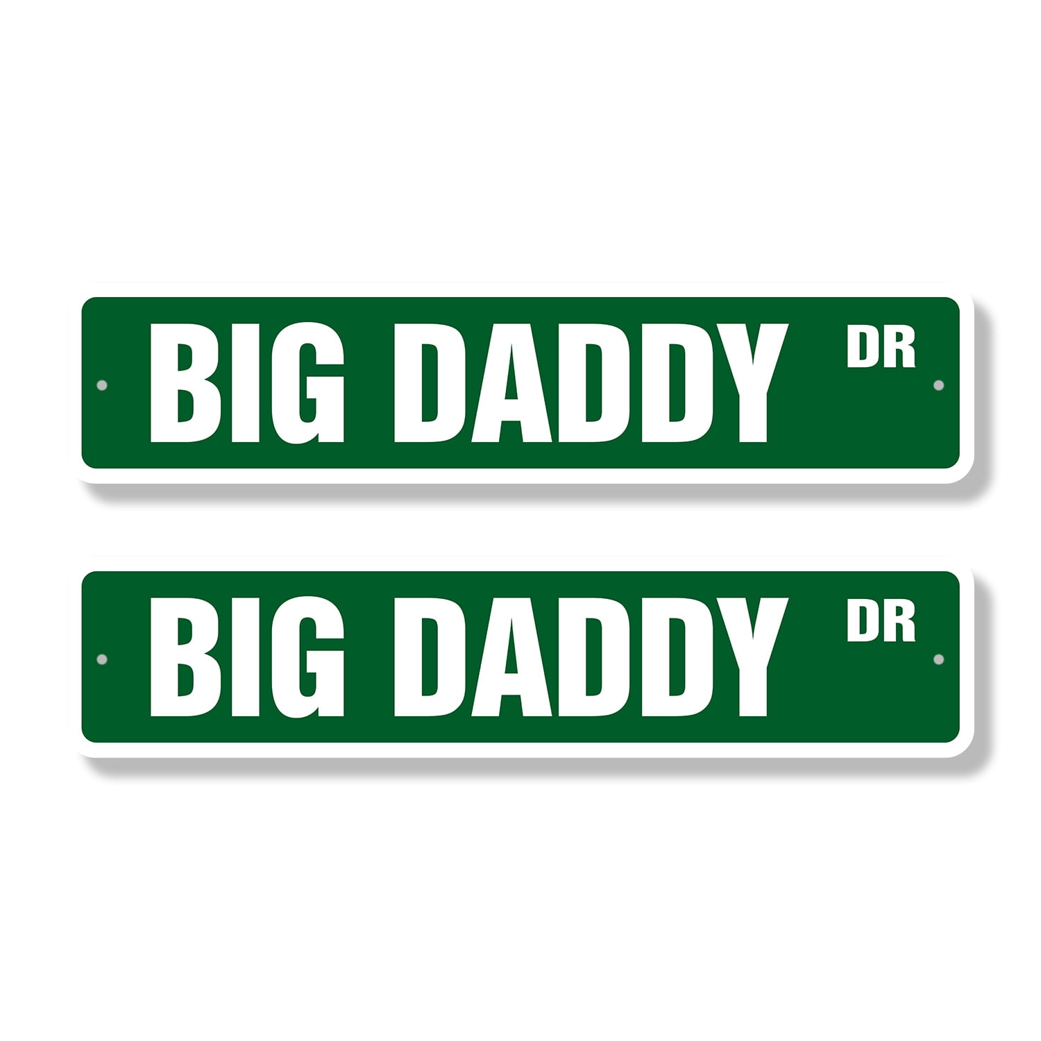 BIG DADDY Classic Street Sign (2 Pack) novelty dad dads room funny Road ...