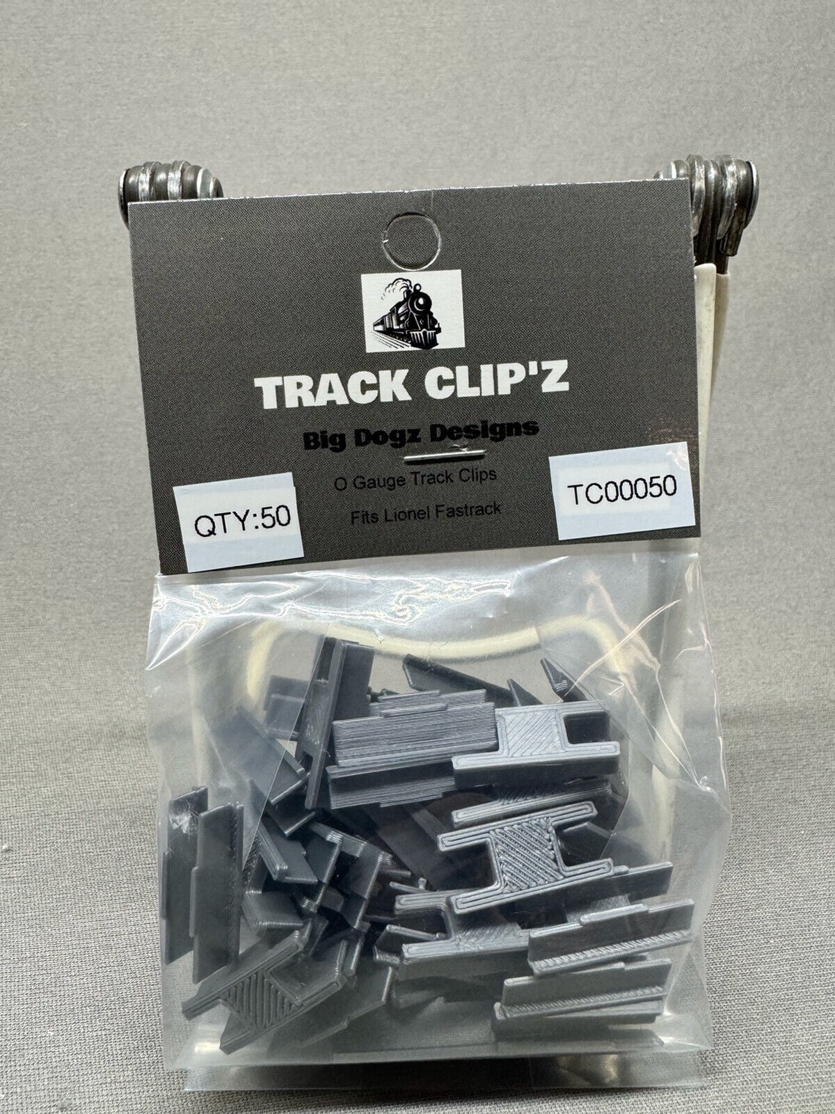BIG DOGZ DESIGNS TRACK CLIP'Z FOR LIONEL FASTRACK (50) CLIPS BDZ0050 ...