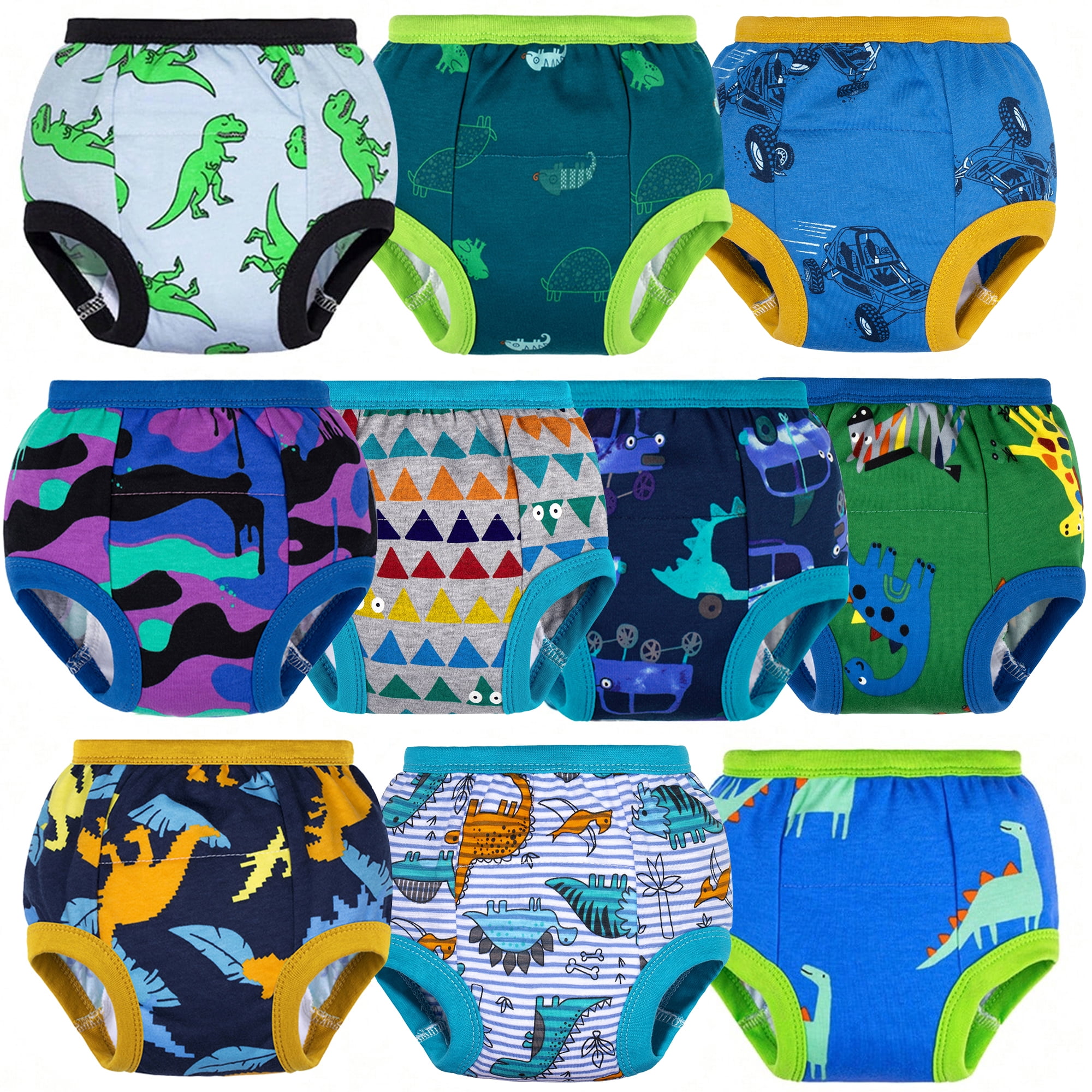BIG ELEPHANT Baby Boys Potty Training Pants, Toddler Cotton Soft ...