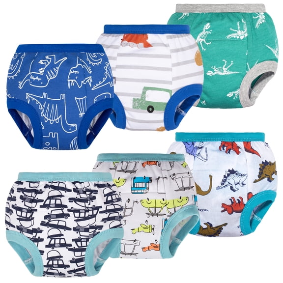 BIG ELEPHANT Baby Boys Potty Training Pants, Toddler Solid Color ...