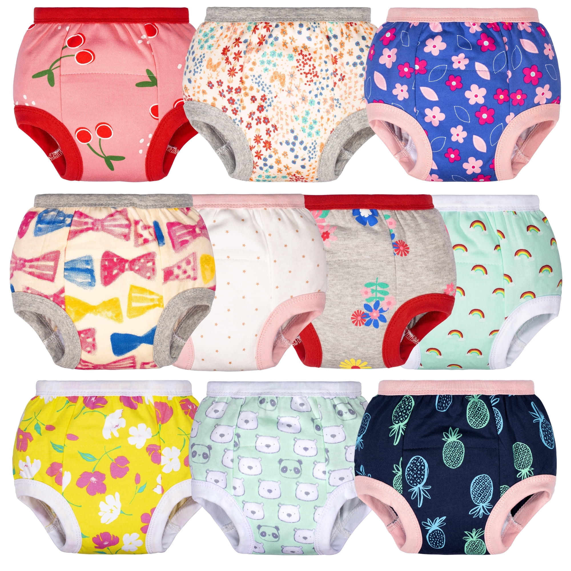 BIG ELEPHANT Baby Girls Potty Training Pants, Toddler Training ...