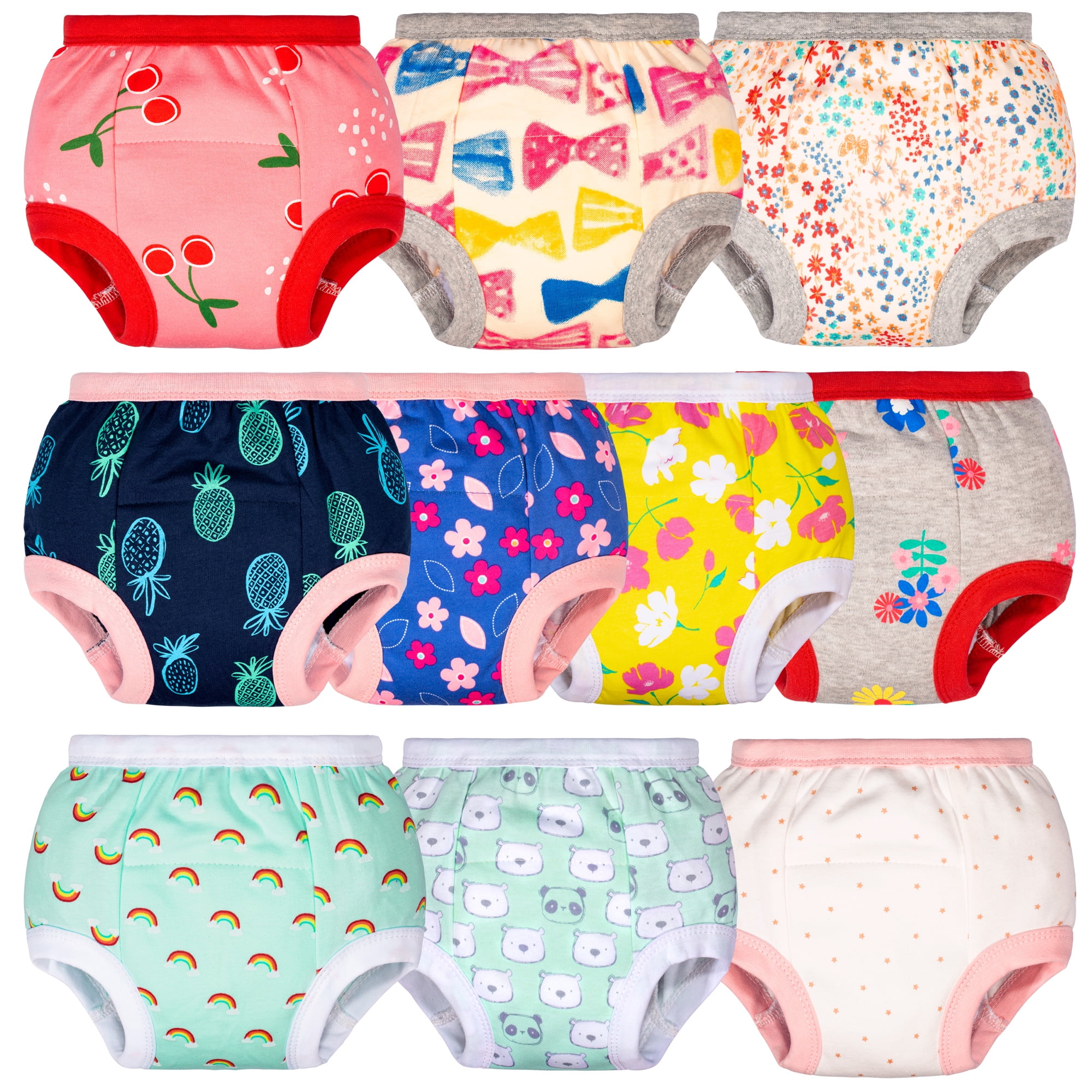 BIG ELEPHANT Baby Girls Potty Training Pants, Toddler Training ...