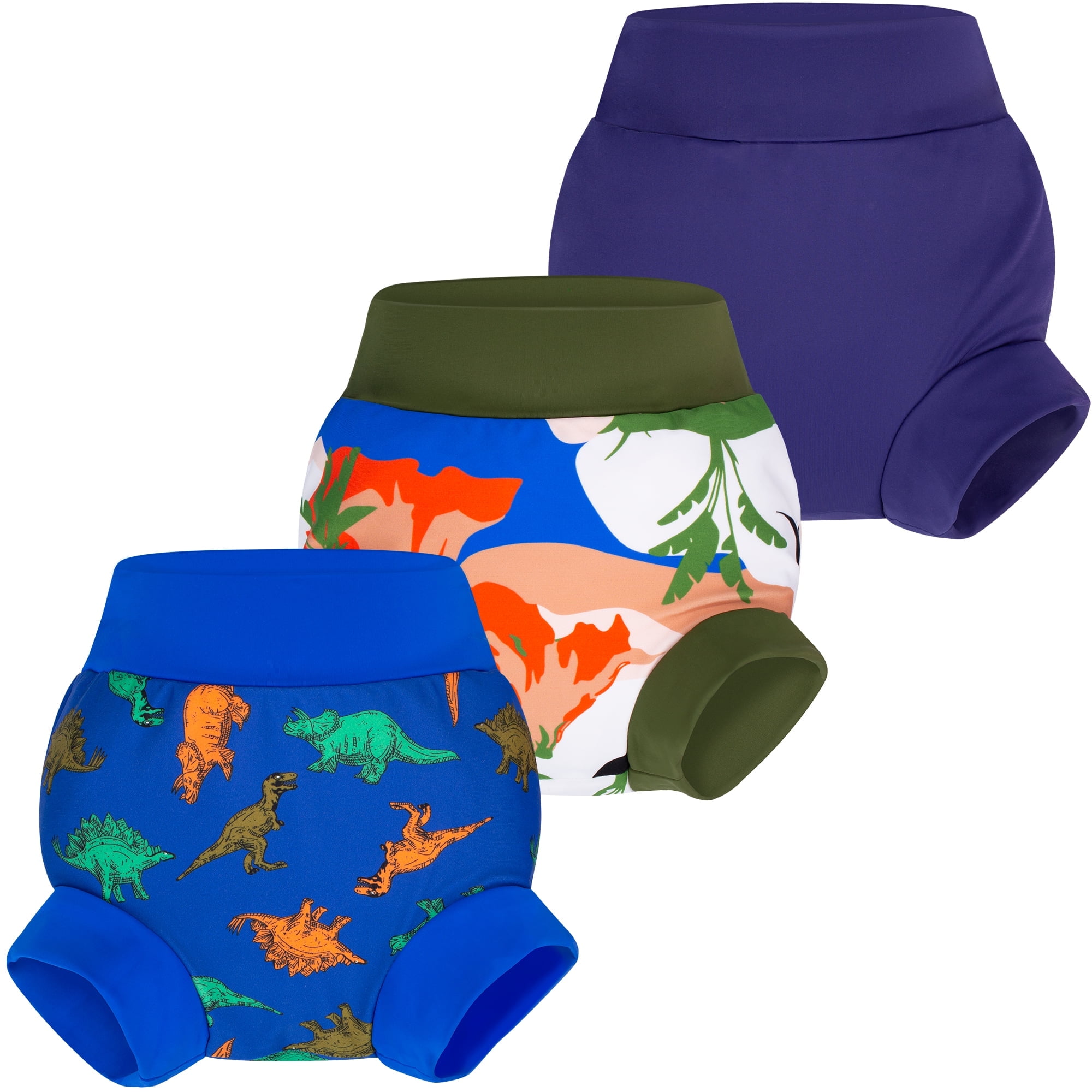 BIG ELEPHANT Reusable Swim Diapers 3pcs, Adjustable Waterproof Baby ...