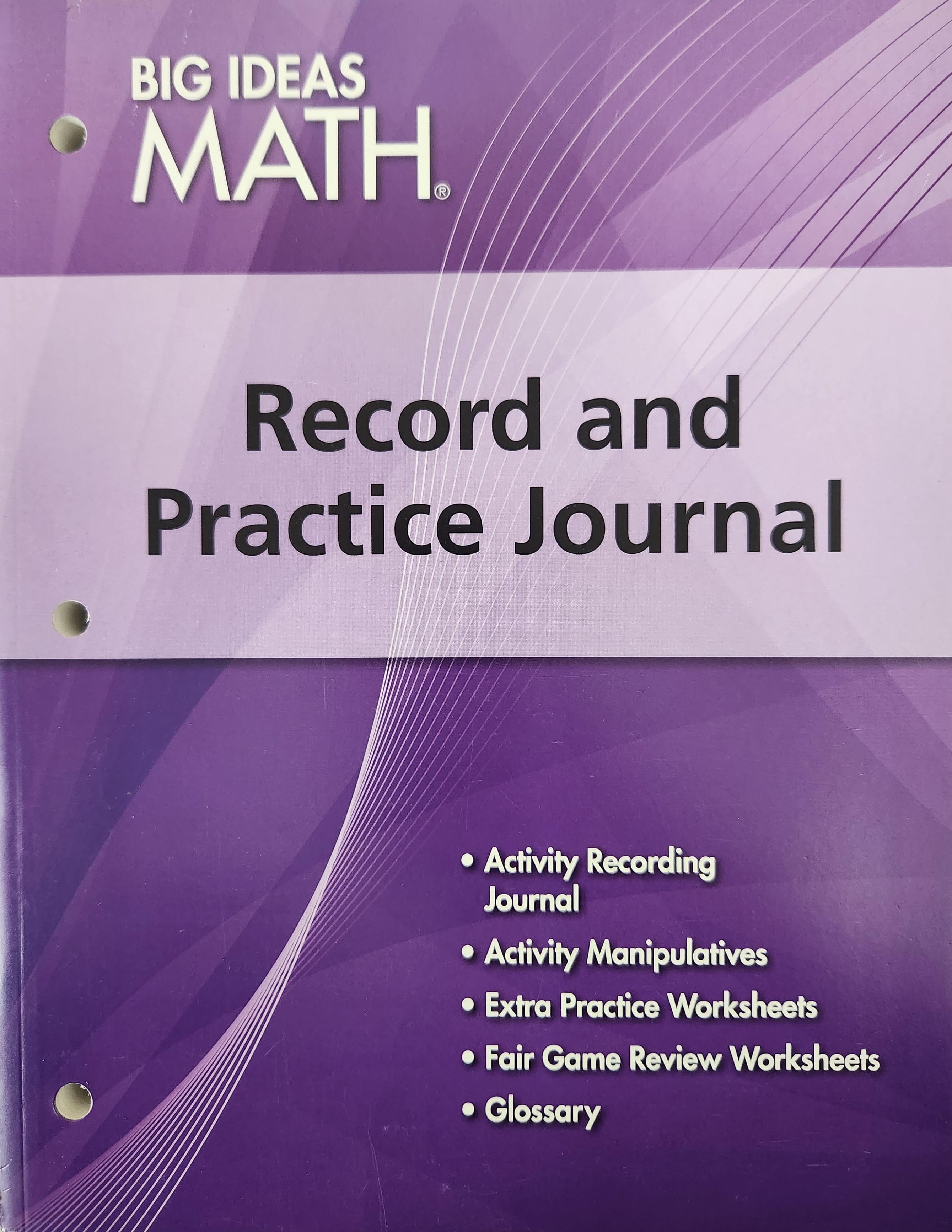 BIG IDEAS MATH Algebra 1: Common Core Record & Practice Journal ...