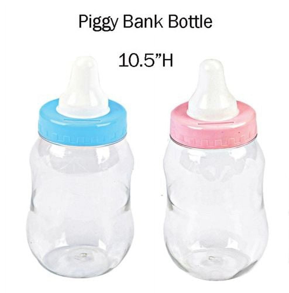BIG LARGE JUMBO Fillable Bottle Baby Shower Favors Decor Blue Or Pink ...