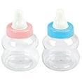 BIG LARGE JUMBO Fillable Bottle Baby Shower Favors Decor Blue Pink Bank ...