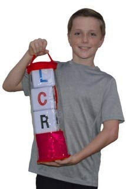 BIG LCR® Giant Left Center Right™ Dice Game in Zip Bag - Red - Walmart.com