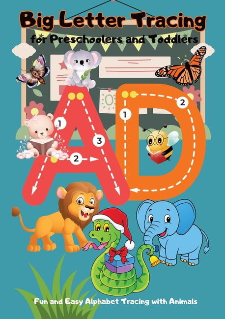 BIG Letter Tracing for Preschoolers and Toddlers: Playful Alphabet ...