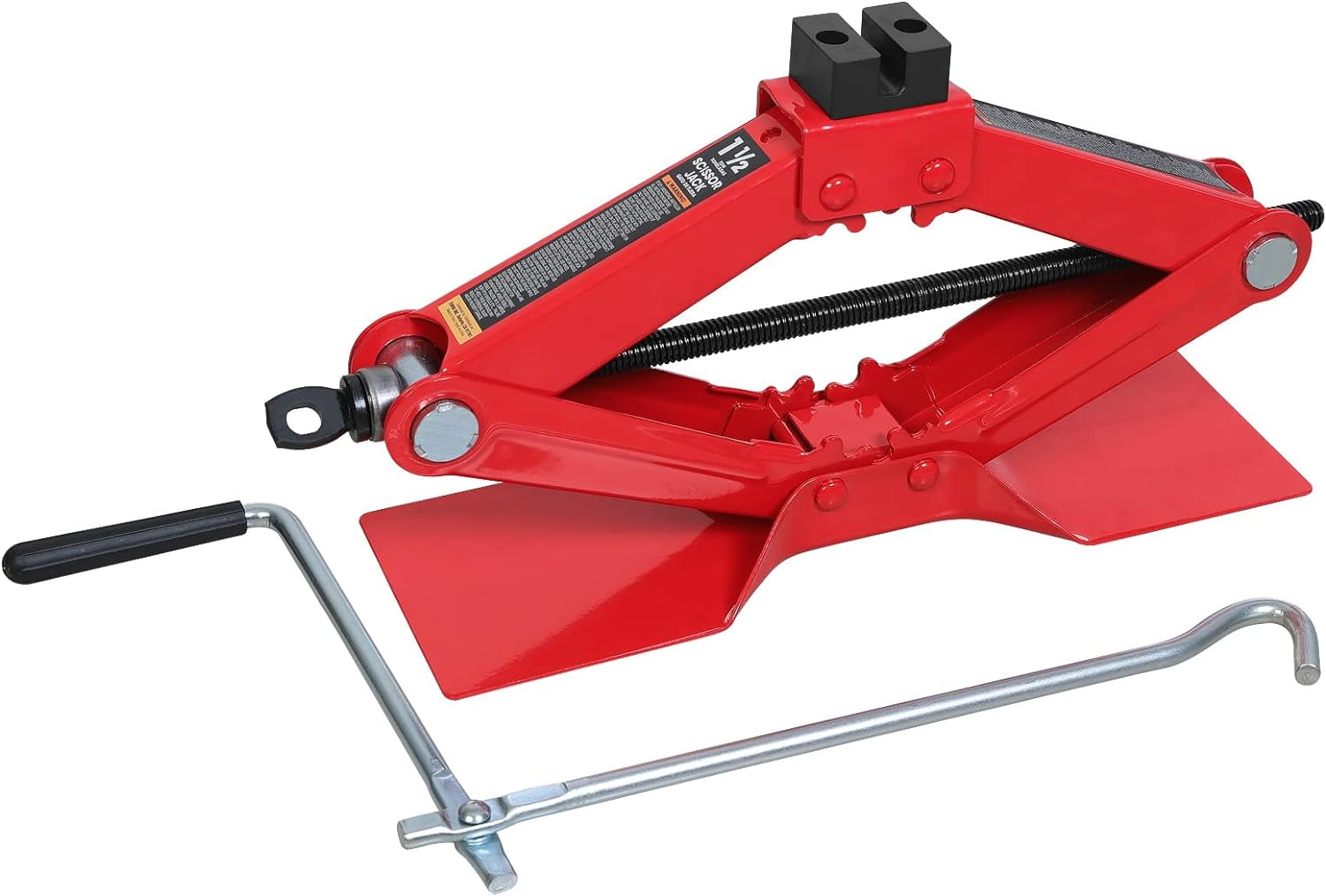 BIG RED 1.5 Ton Collapsible Steel Scissor Jack with S04 Engineering PVC ...