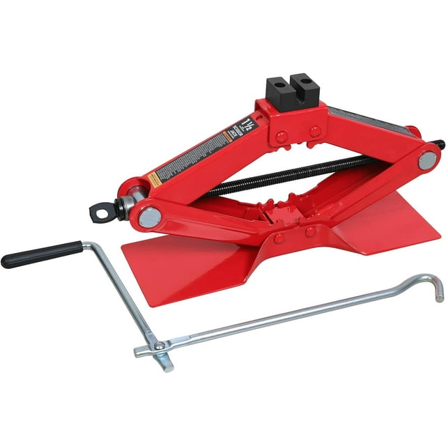 BIG RED 1.5 Ton Collapsible Steel Scissor Jack with S04 Engineering PVC ...