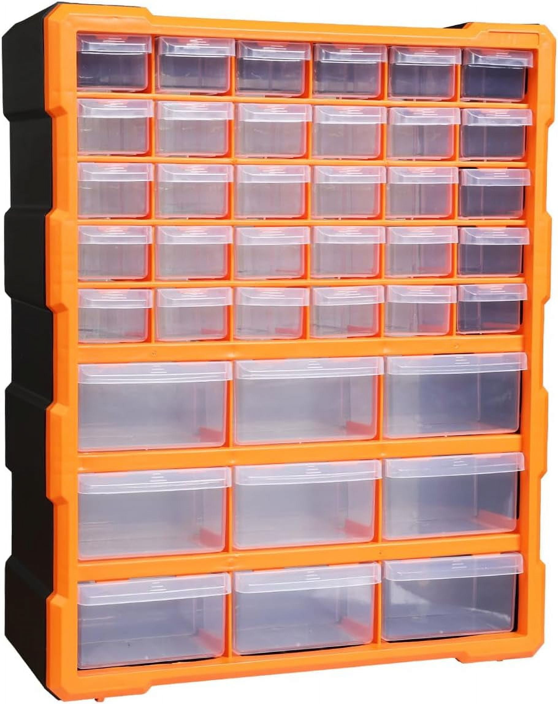BIG RED 39 Drawers Storage Cabinet Organizer: Convenient Plastic Parts ...