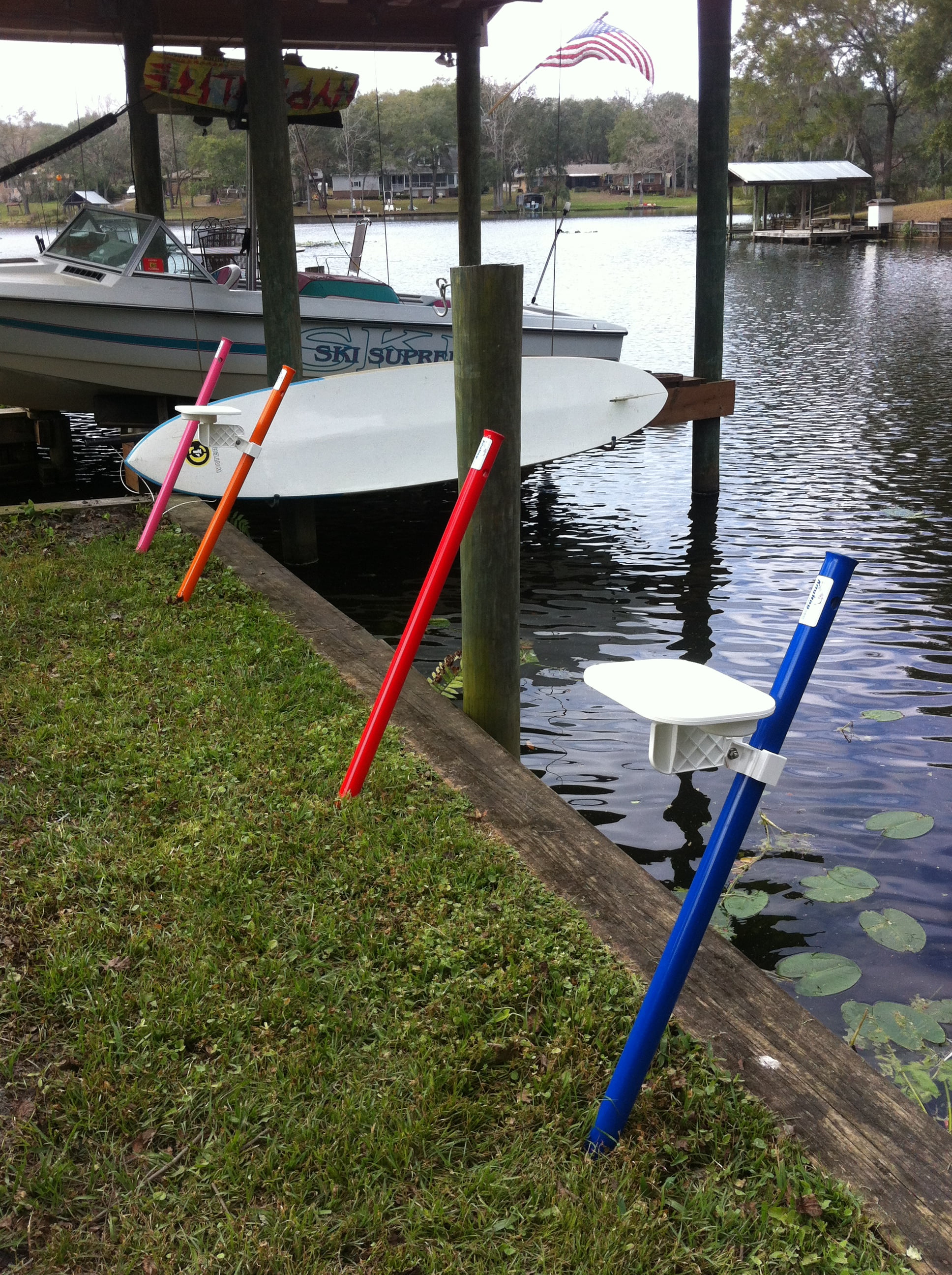 BIG ROD SURF / BEACH FISHING ROD HOLDER - ORANGE - Walmart.com