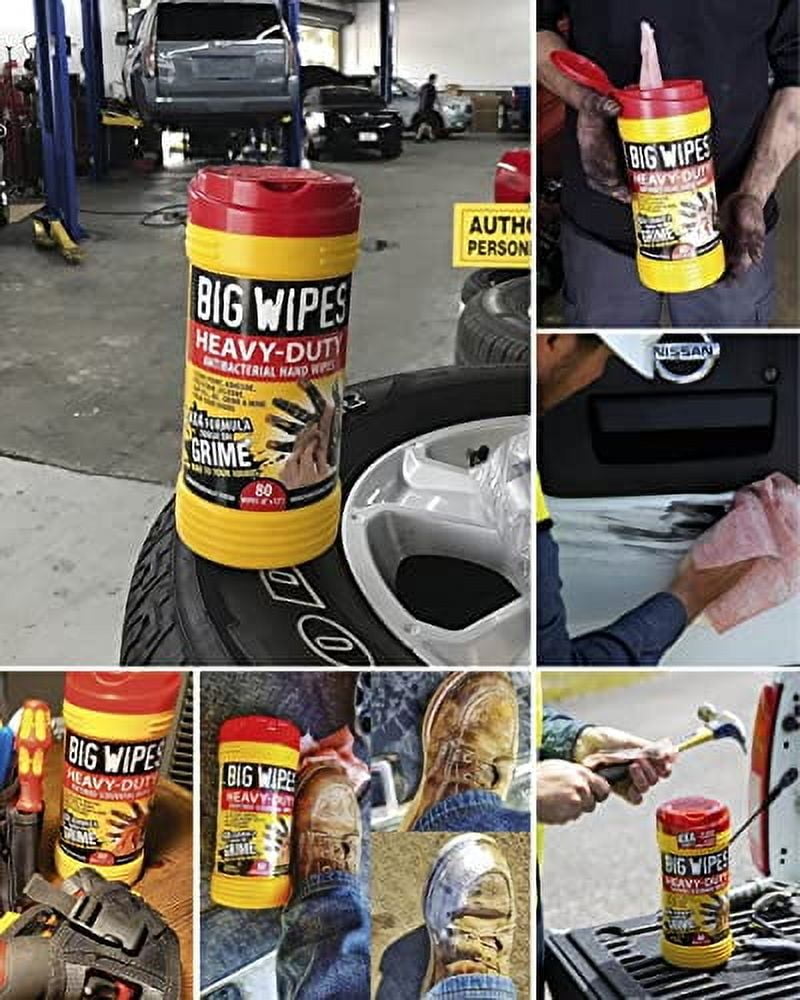 "BIG WIPES HEAVY DUTY PRO+ 240 WIPE BUCKET HEAVY DUTY TEXTURED SCRUB ...
